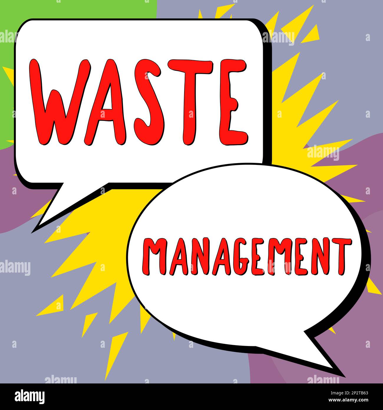 Text sign showing Waste Management. Conceptual photo actions required ...