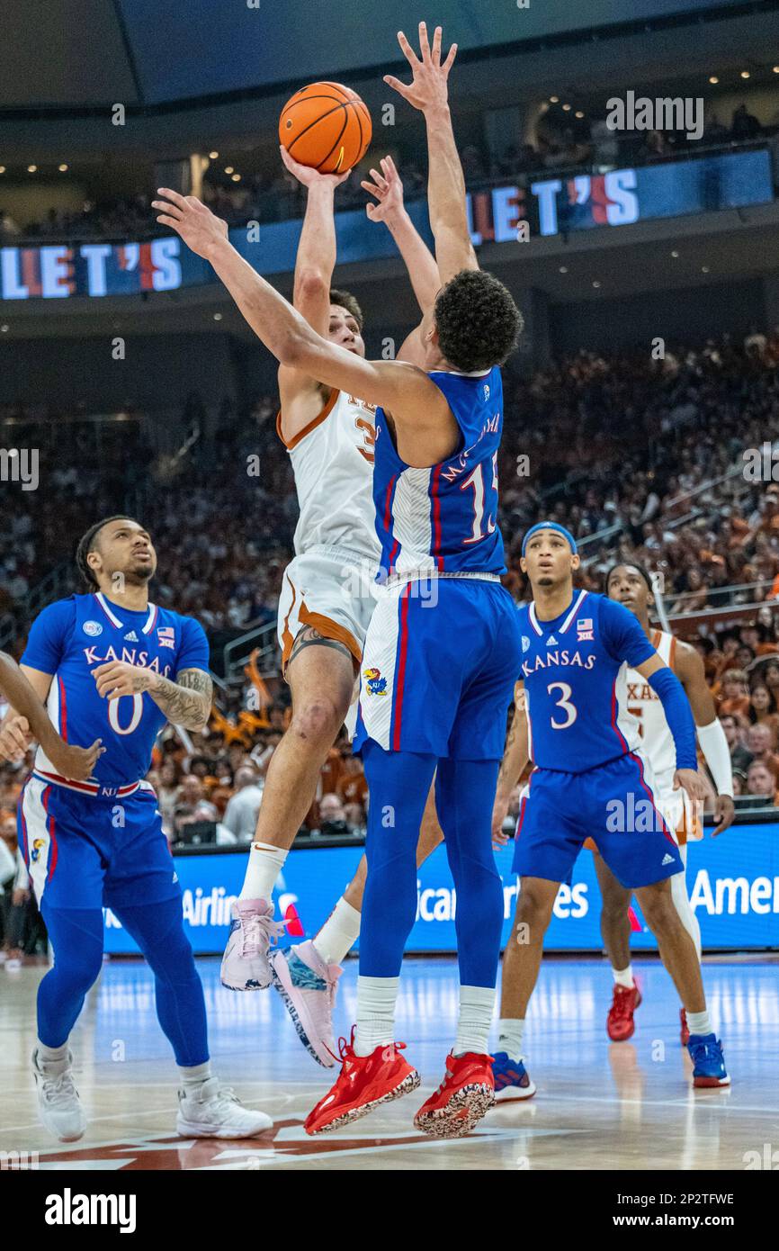 Texas, USA. 4th Mar, 2023. Brock Cunningham #30 of the Texas Longhorns ...