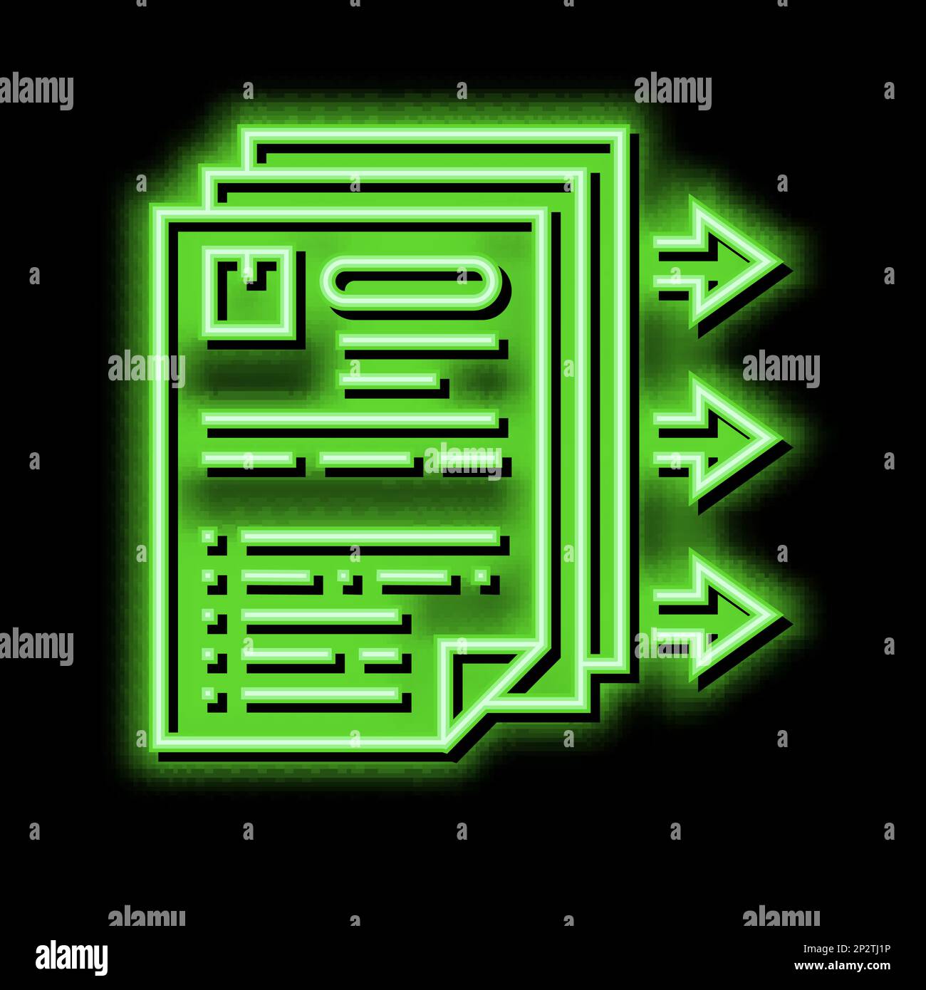 purchase requisition neon glow icon illustration Stock Vector Image ...