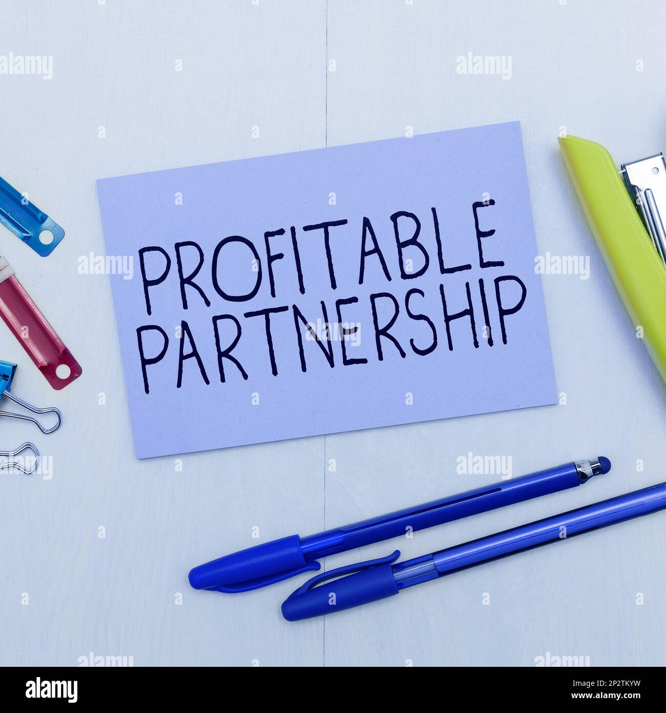 Sign displaying Profitable Partnership. Concept meaning creating an ...