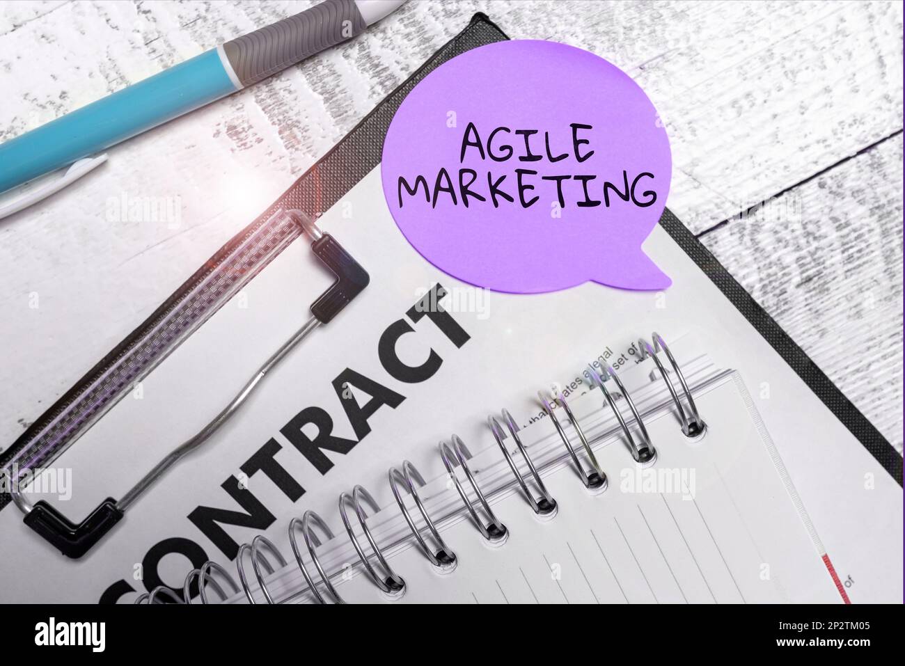 Hand writing sign Agile Marketing. Conceptual photo focusing team ...