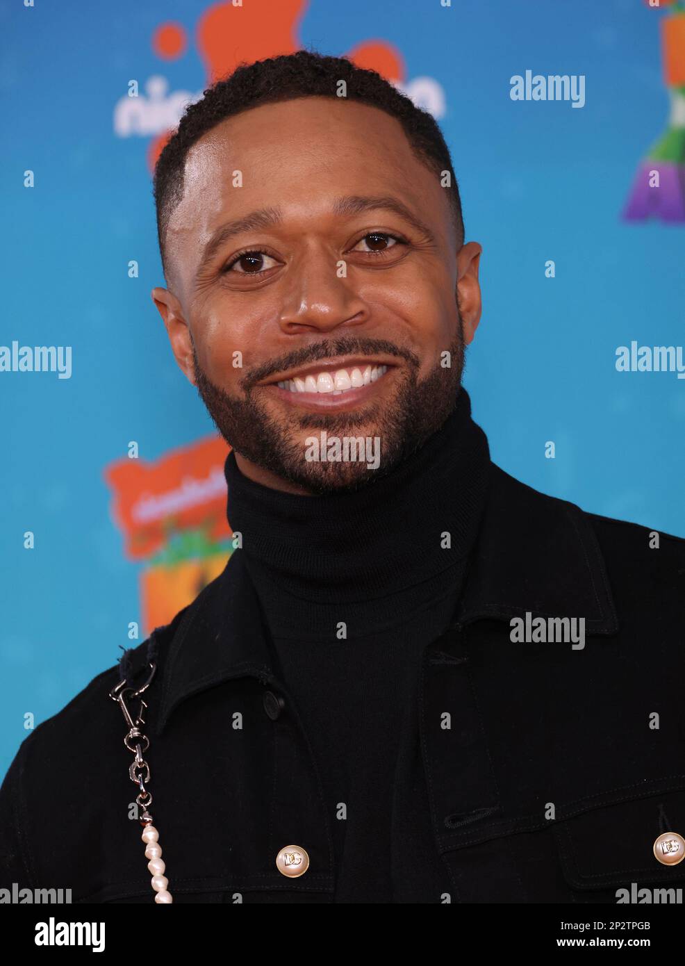 Thomas Hobson arrives at the Nickelodeon Kids' Choice Awards on Saturday, March 4, 2023, at ...