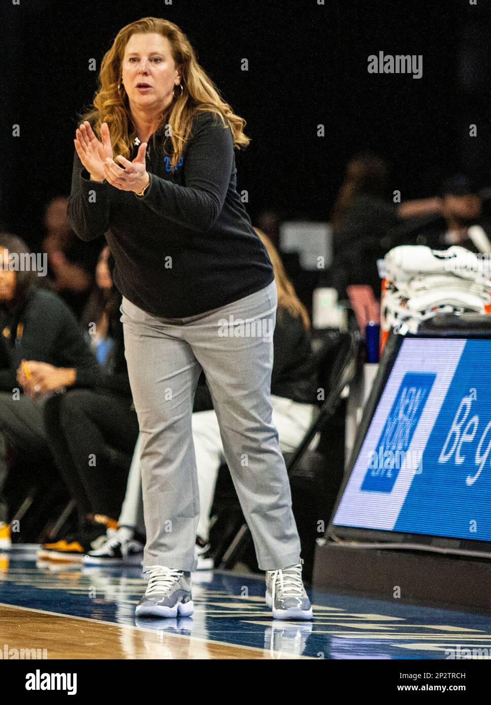 LasVegas, NV, USA. 03rd Mar, 2023. A. UCLA head coach Cori Close on the ...