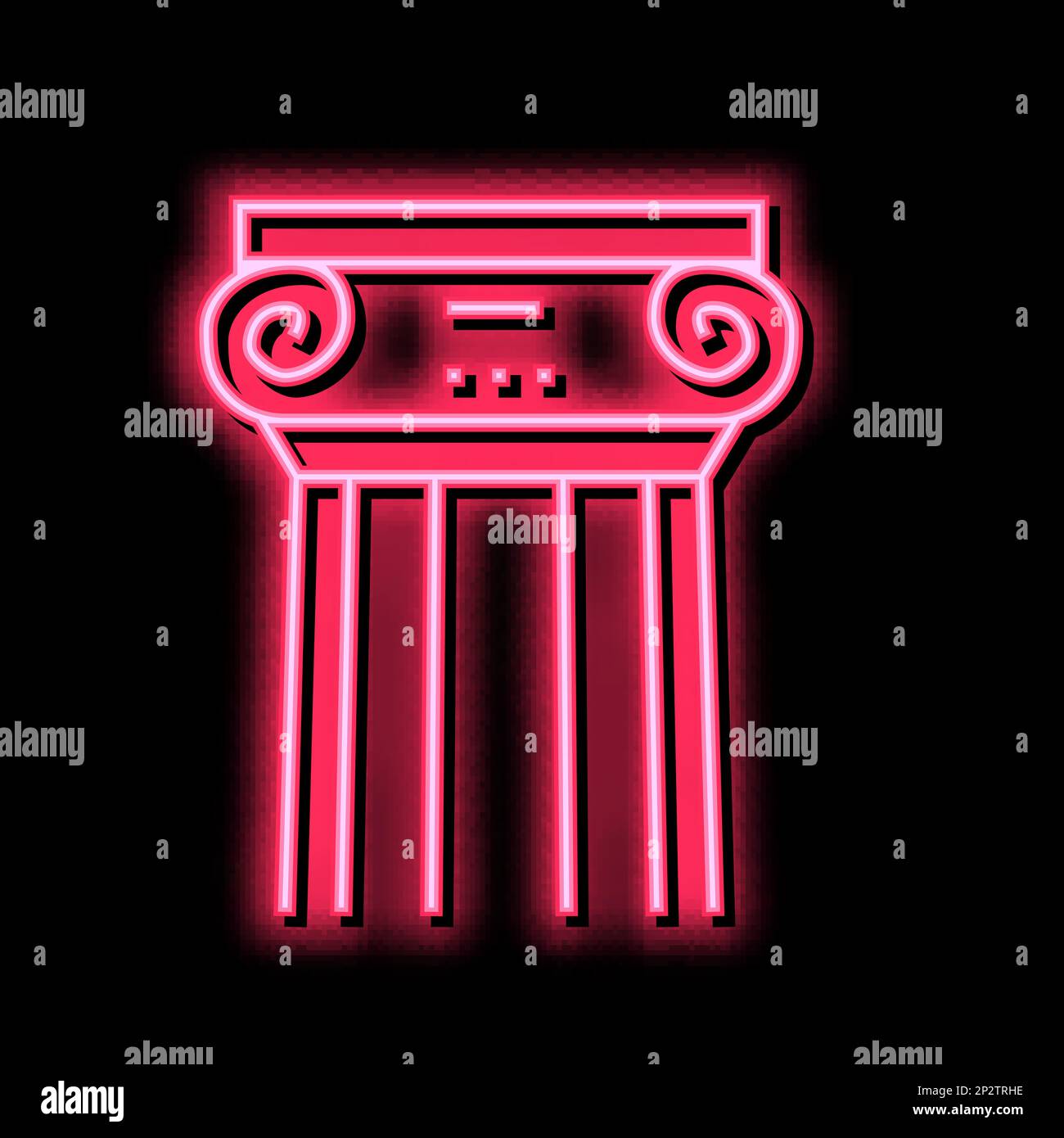 greek column color icon vector color illustration Stock Vector Image ...