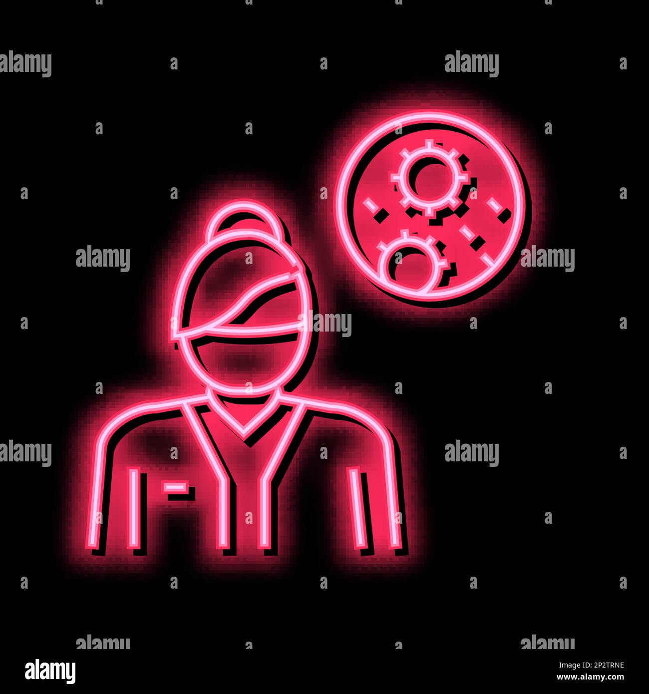 infectious disease medical specialist color icon vector illustration ...