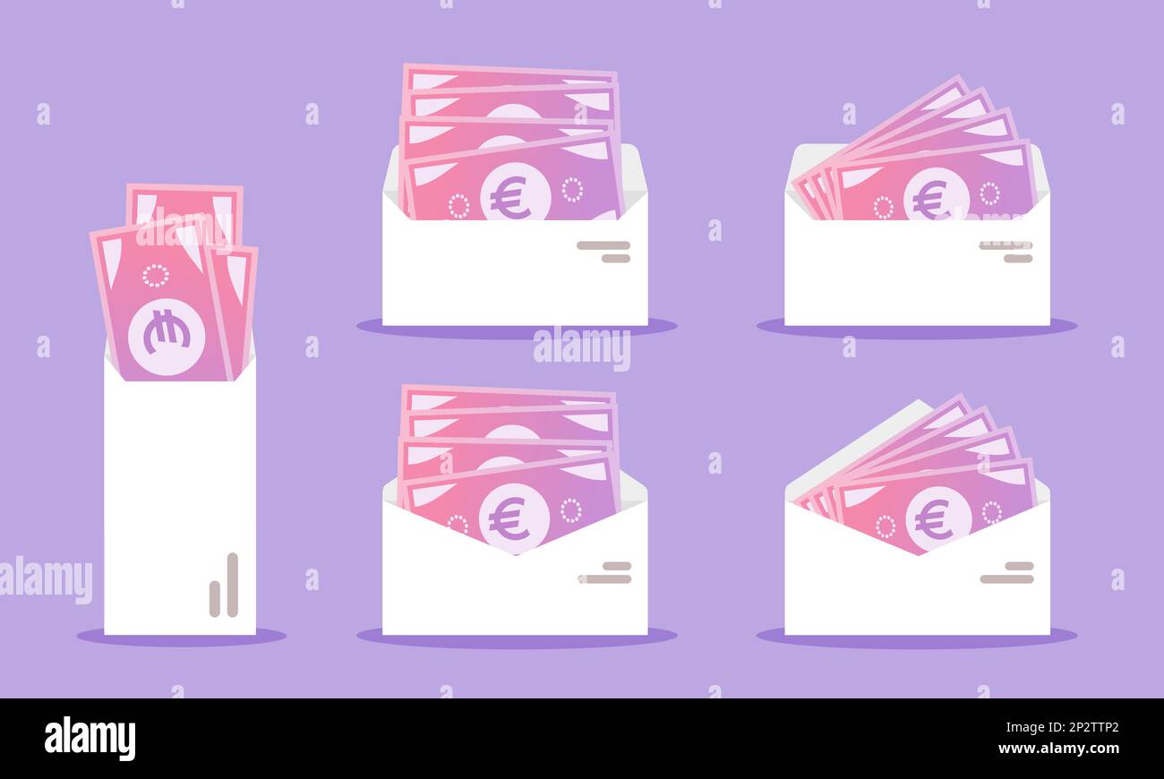 Euro in envelope Stock Vector Images - Alamy