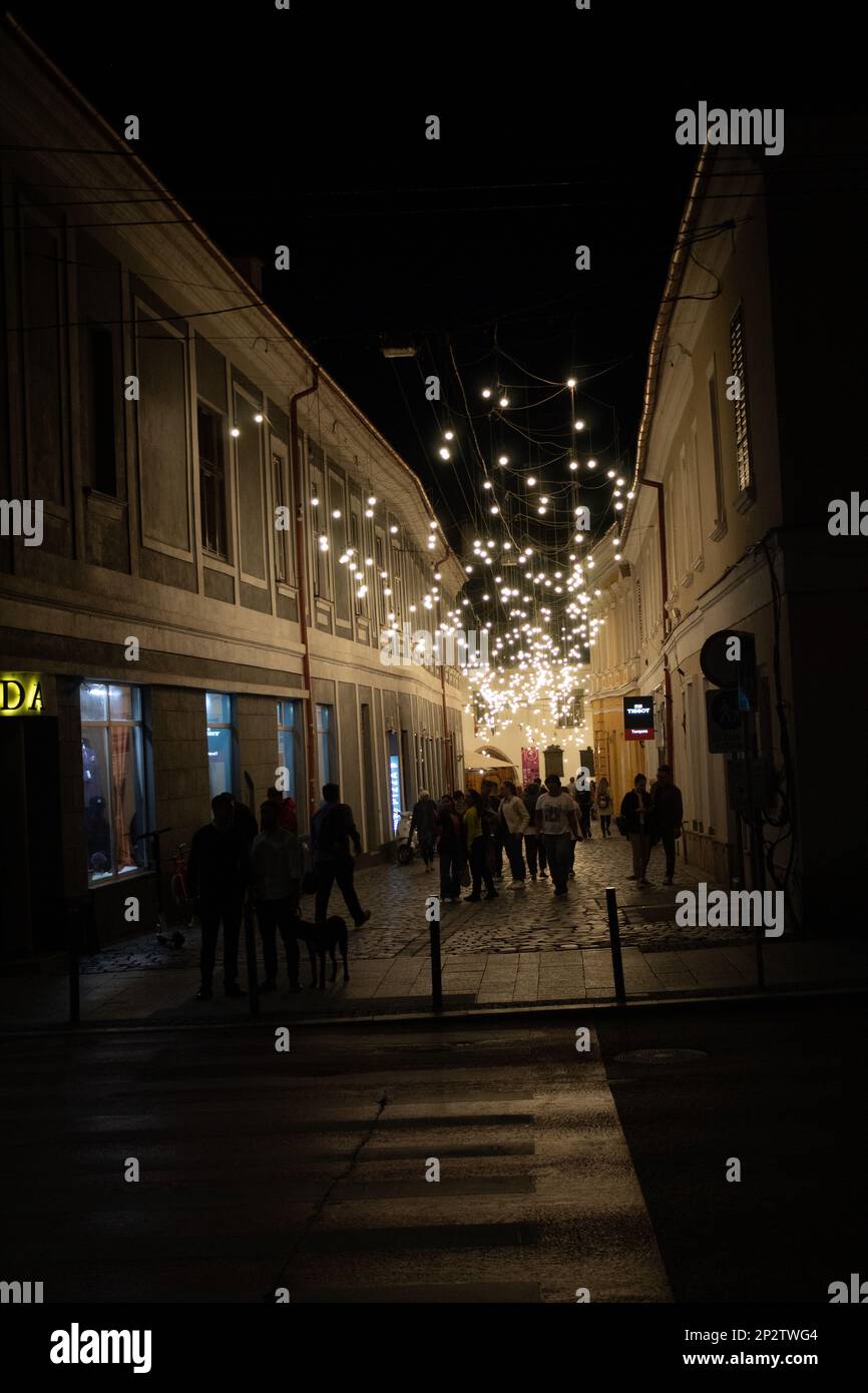 Night Life in Cluj-Napoca, Romania Stock Photo - Alamy