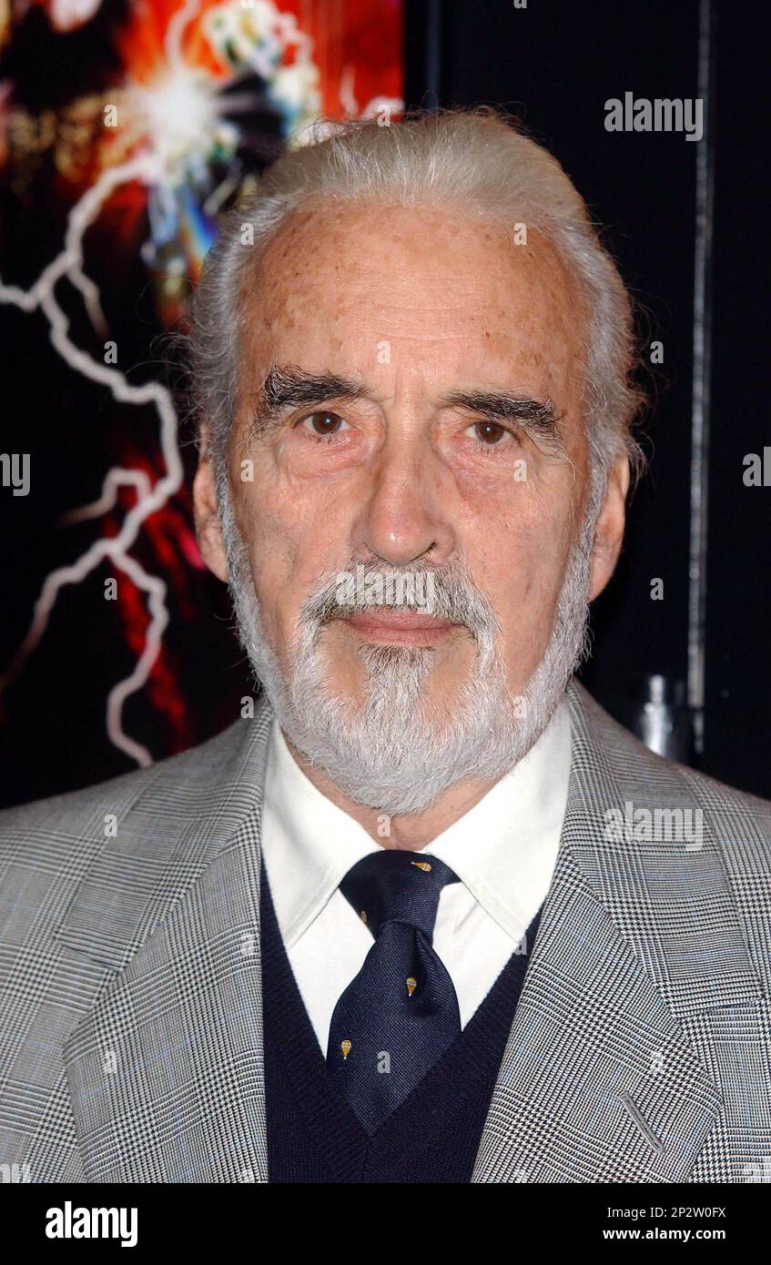 Photo by: DW/STAR MAX/IPx20047/2/04Christopher Lee at a press launch ...
