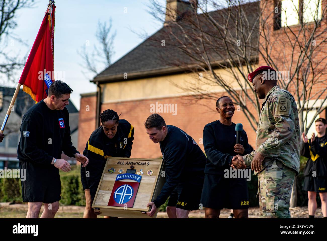 Paratroopers assigned to the 82nd Airborne Division Sustainment Brigade ...