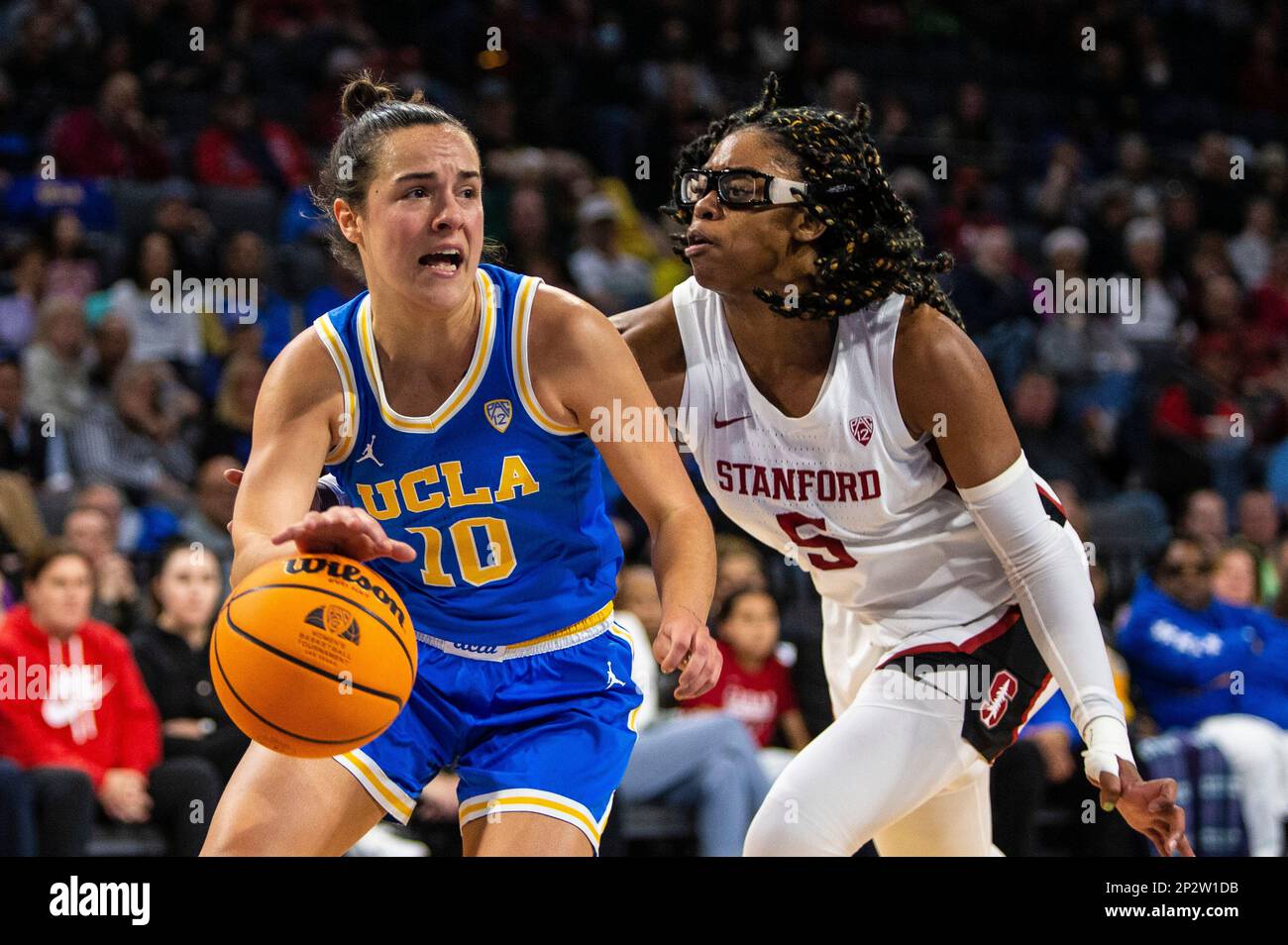 March 03, 2023 LasVegas, NV, U.S.A. UCLA guard Gina Conti (10)goes to ...
