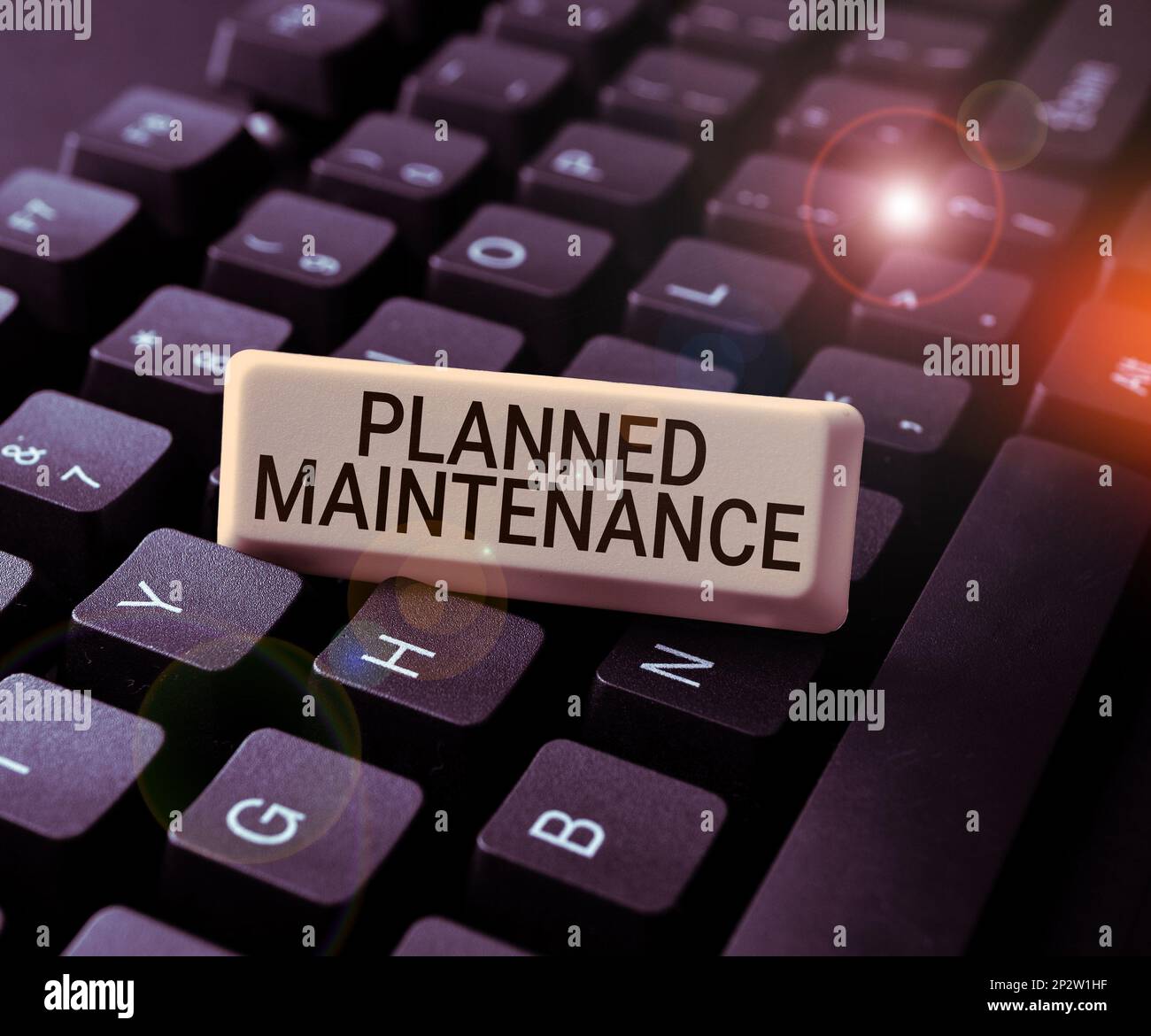 Hand writing sign Planned Maintenance. Business showcase Check ups to ...