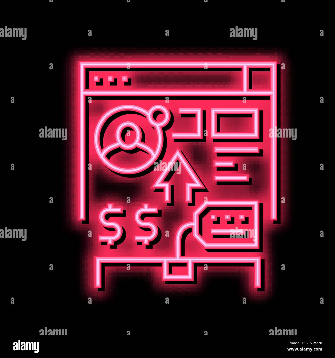 internet purchases neon glow icon illustration Stock Vector Image & Art ...