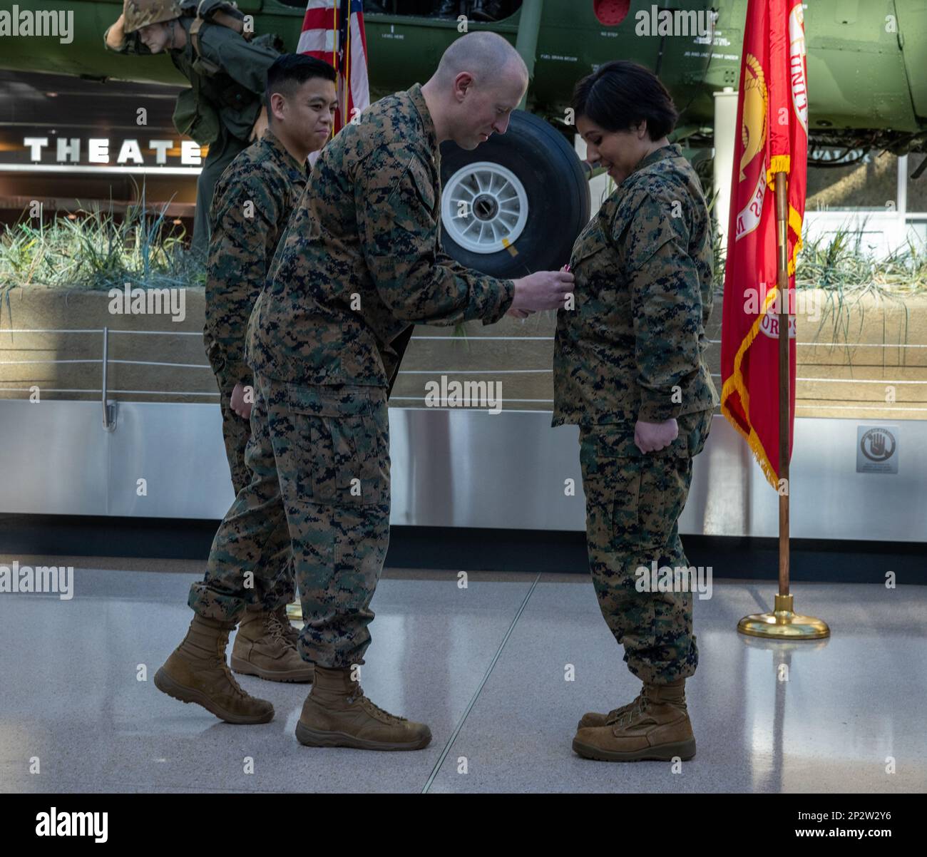 U.S. Marine Corps Lt. Colonel Adam Powers, an instructor at the USN ...