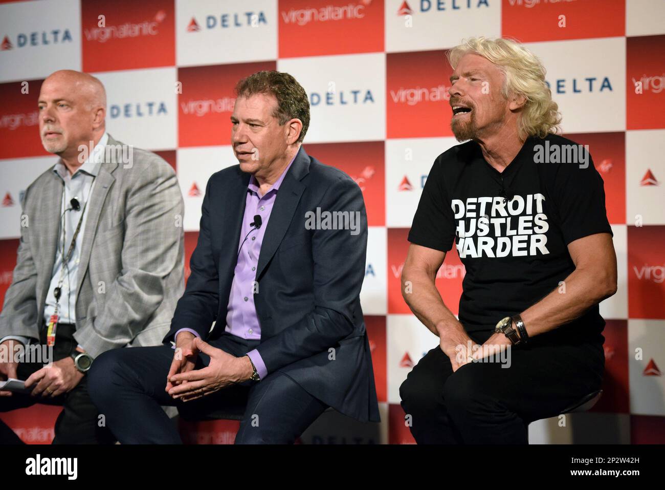 Sir Richard Branson, founder and president of Virgin Atlantic Airways ...