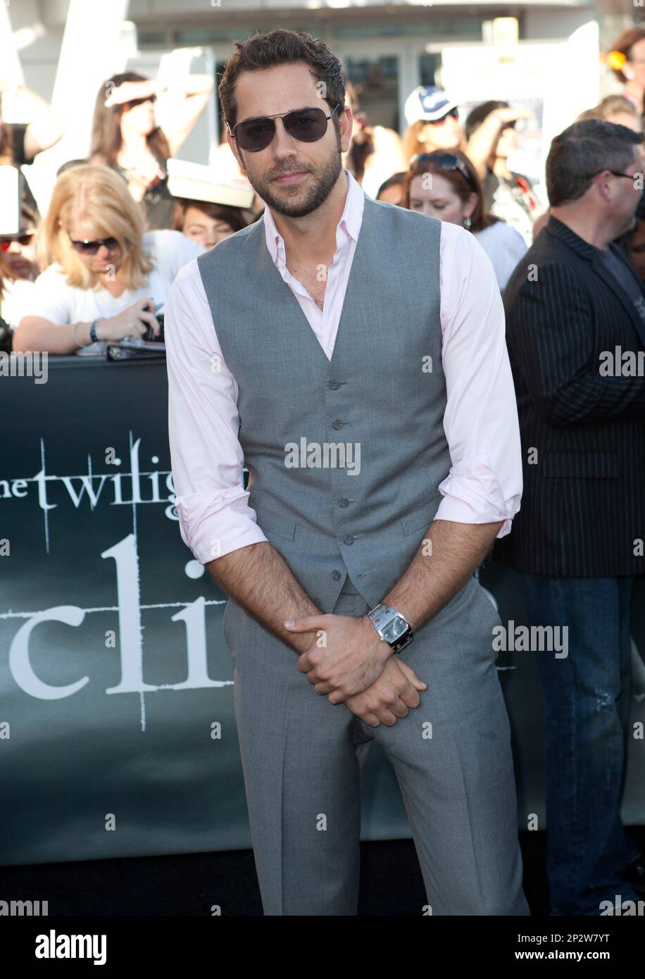 Zachary Levi arrives for the Los Angeles Premiere of 'The Twilight Sage ...