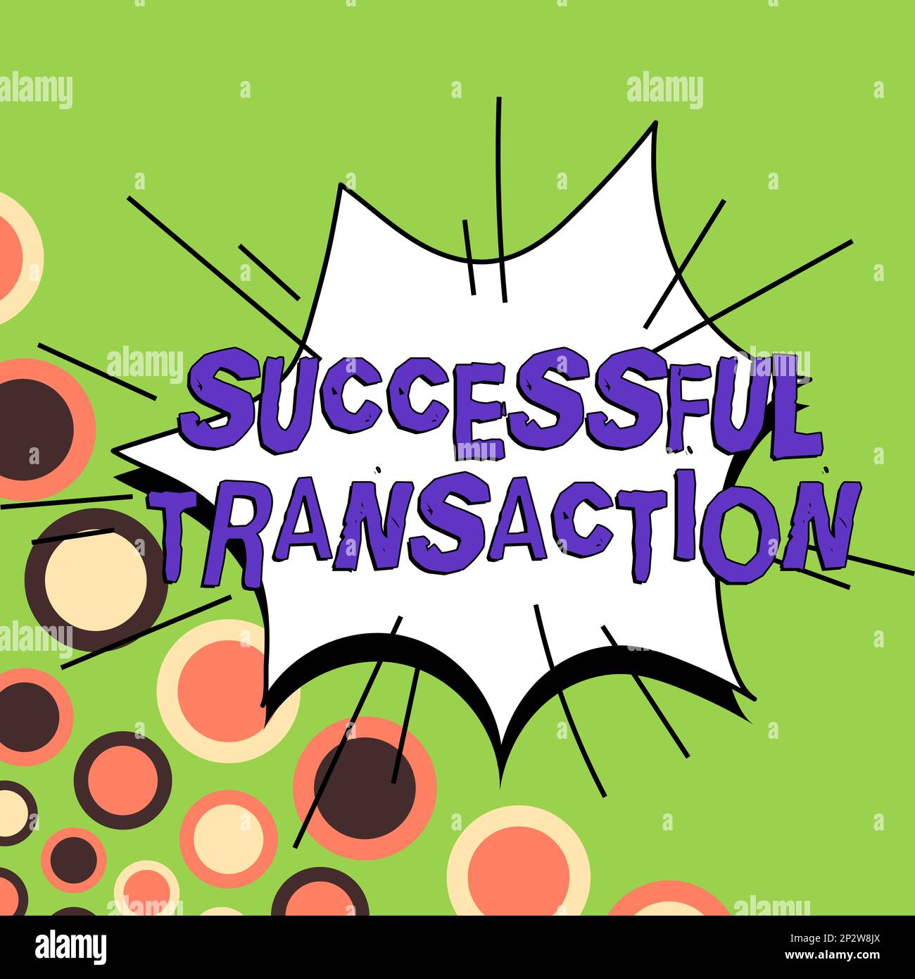 Handwriting text Successful Transaction. Word for generate high ...