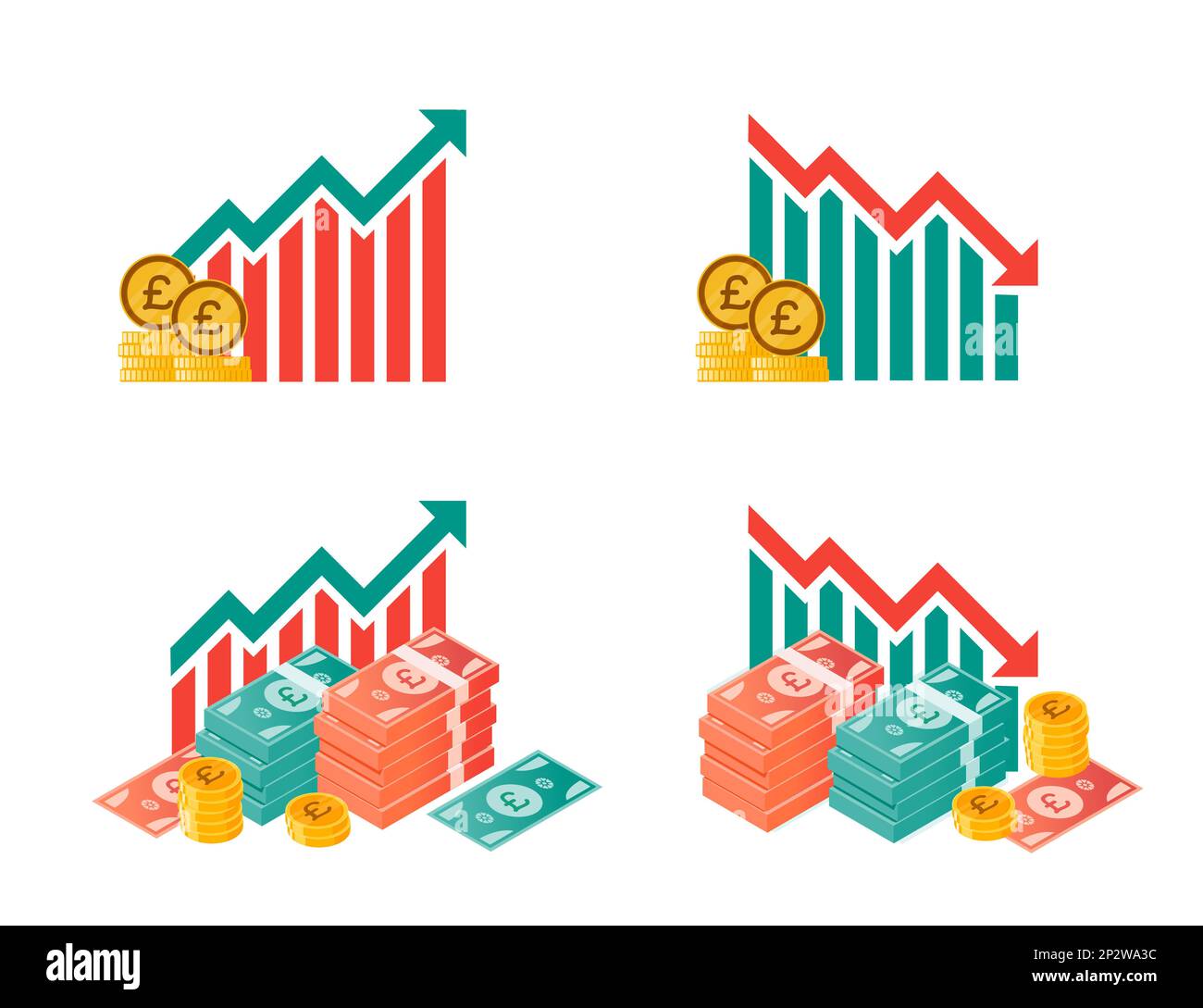 Collapse value pound Stock Vector Images - Alamy
