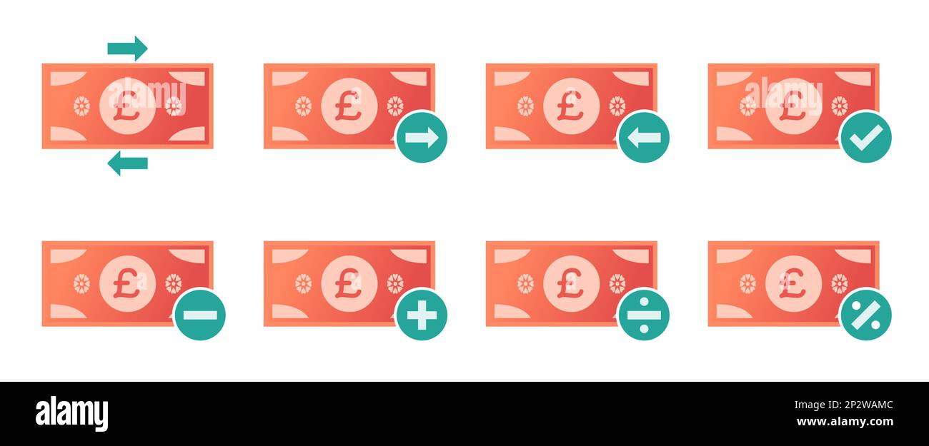 Gbp icon Stock Vector Images - Alamy