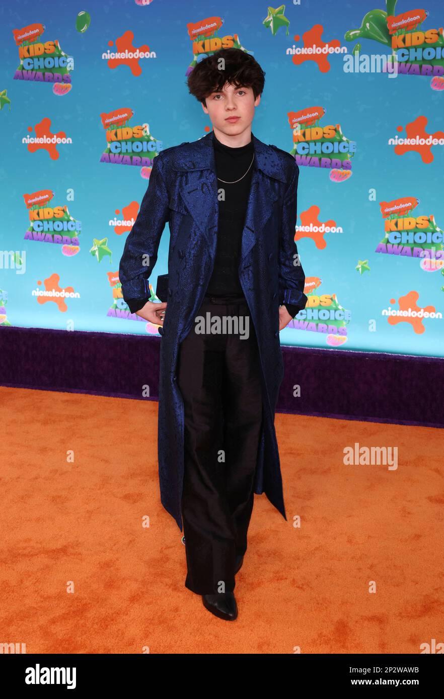 Brady Noon arrives at the Nickelodeon Kids' Choice Awards on Saturday ...