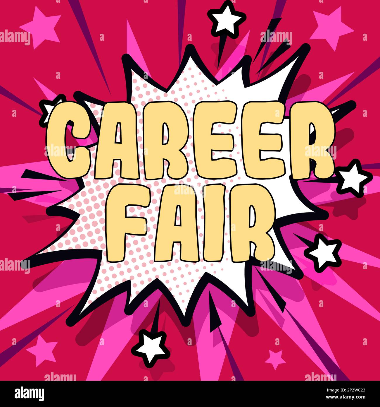 Writing displaying text Career Fair. Business idea an event at which ...