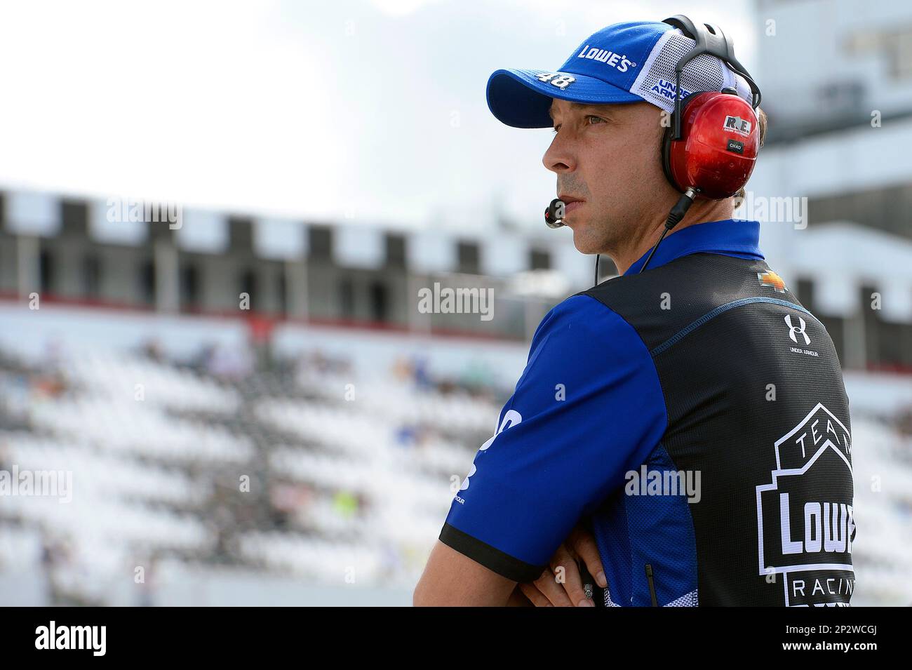 Chad Knaus during qualifying for the Sunday's NASCAR Sprint Cup Series ...