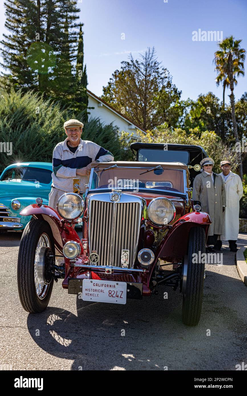 Members of the Fallbrook Vintage Car Club pose for a photo at the Santa ...
