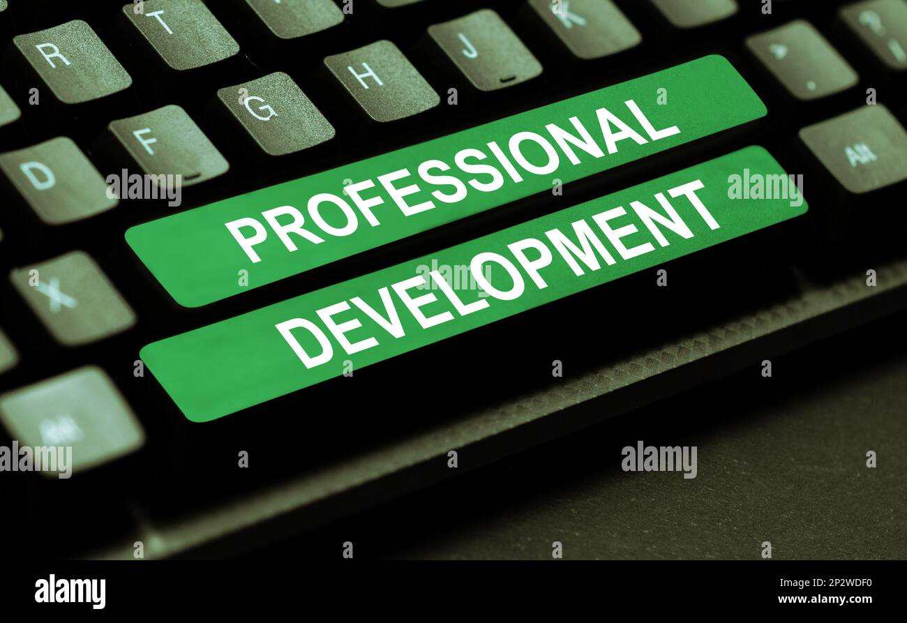 Conceptual display Professional Development. Business overview Learning ...
