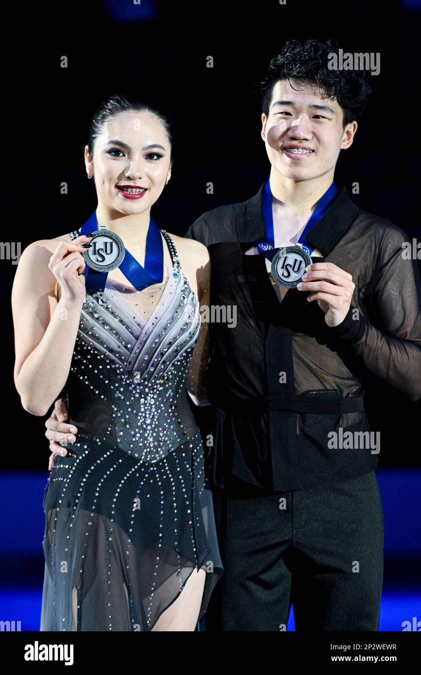 Ice Dance Medal Ceremony, Hannah LIM & Ye QUAN (KOR) second place ...