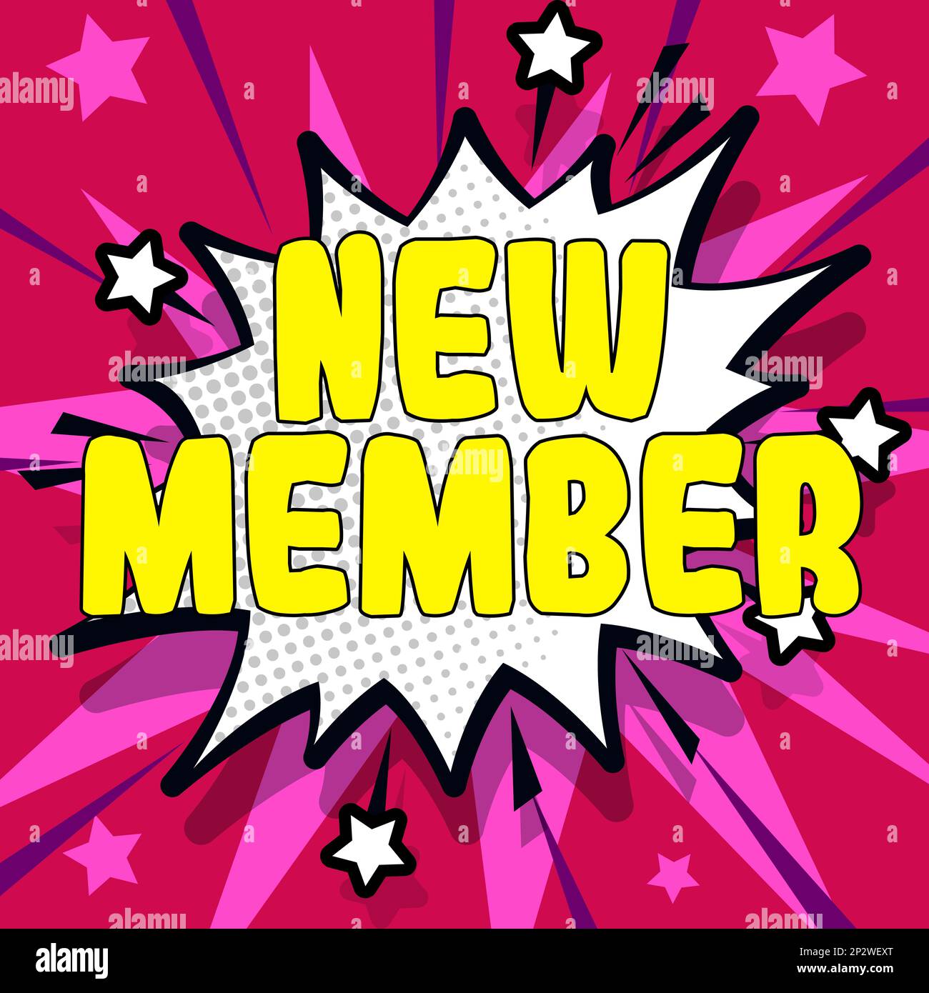 Handwriting text New Member. Word Written on recruiting employee to ...