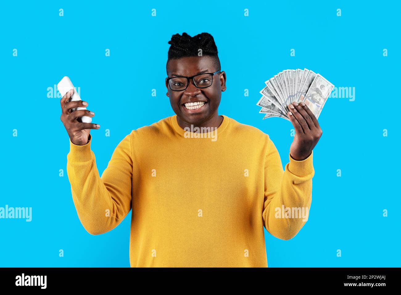 Excited Man With Money