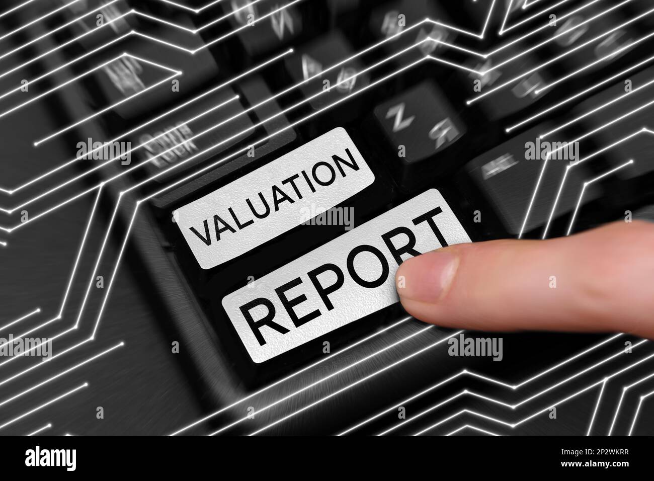 Writing displaying text Valuation Report. Conceptual photo process of ...