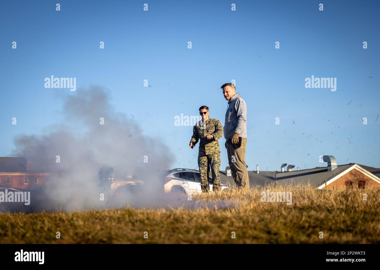 U.S. Marine Corps Sgt. William Groves, range military police with ...