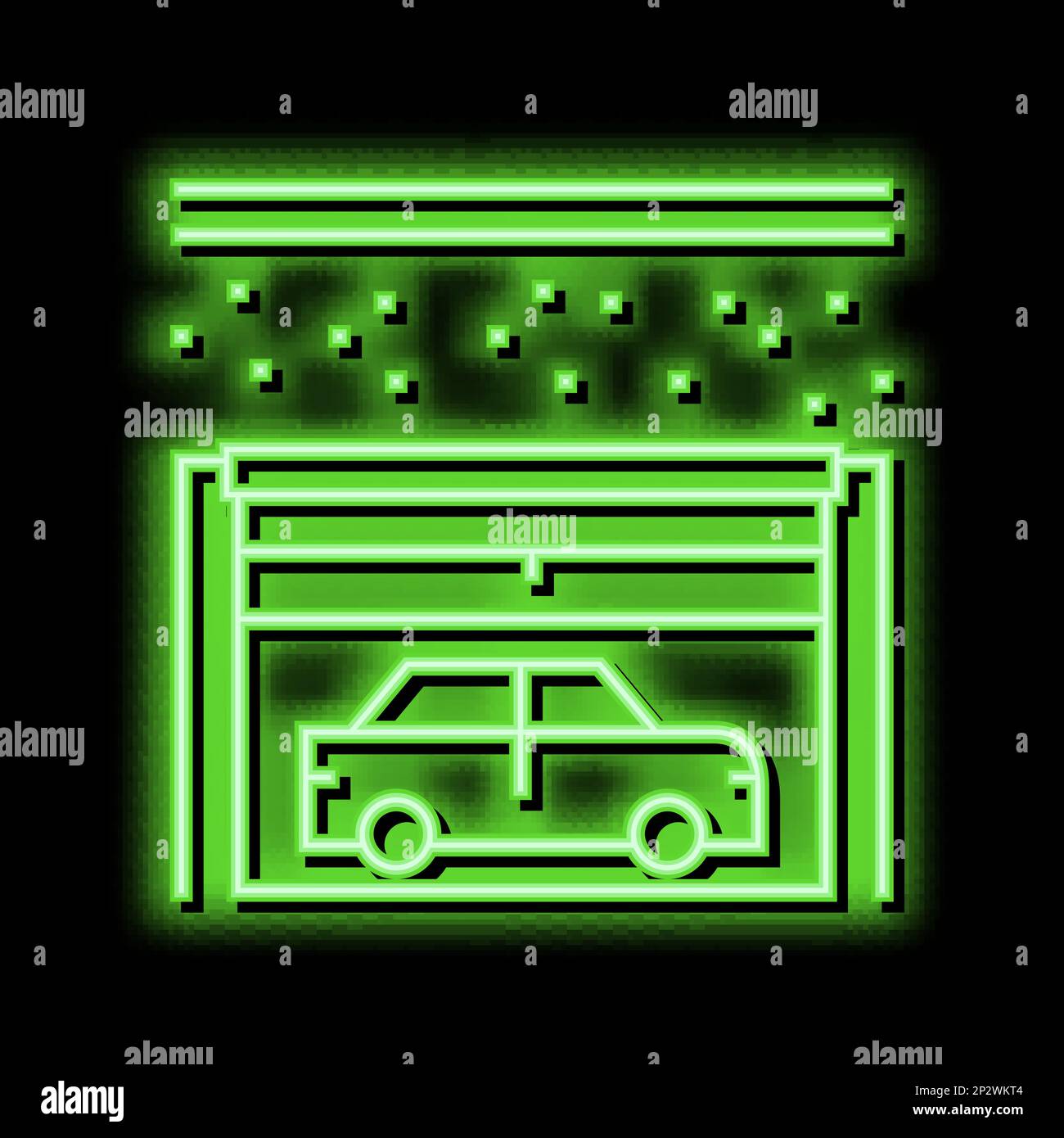 underground car parking neon glow icon illustration Stock Vector Image ...