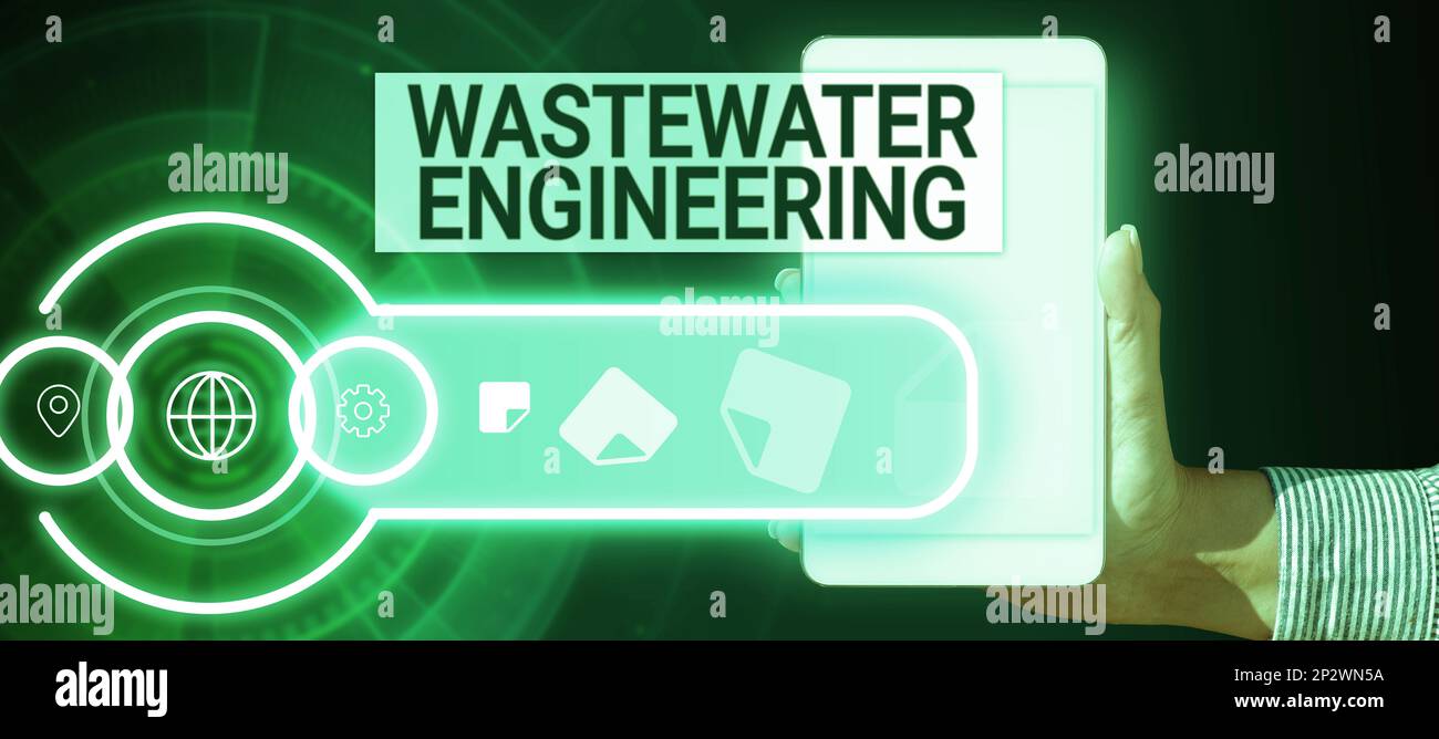 Writing displaying text Wastewater Engineering. Conceptual photo ...