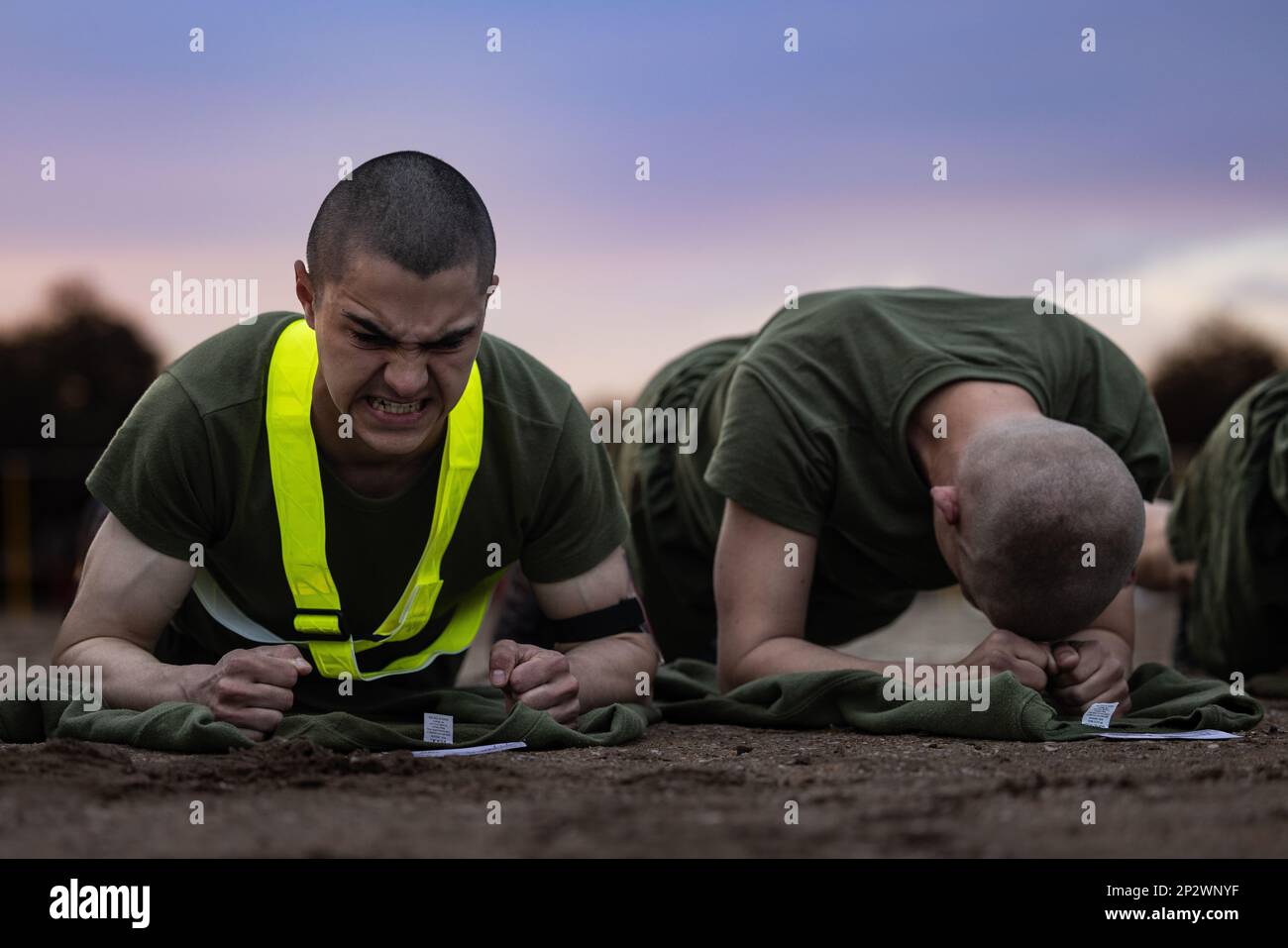 U.S. Marine Corps recruits with Delta Company, 1st Recruit Training ...