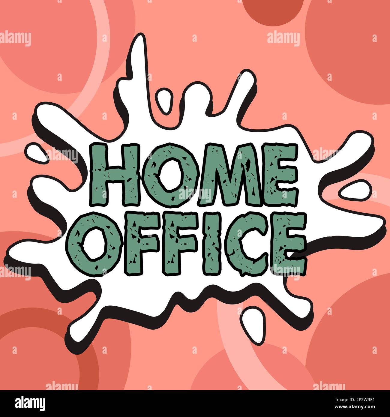 Hand writing sign Home Office. Business concept space designated in a ...