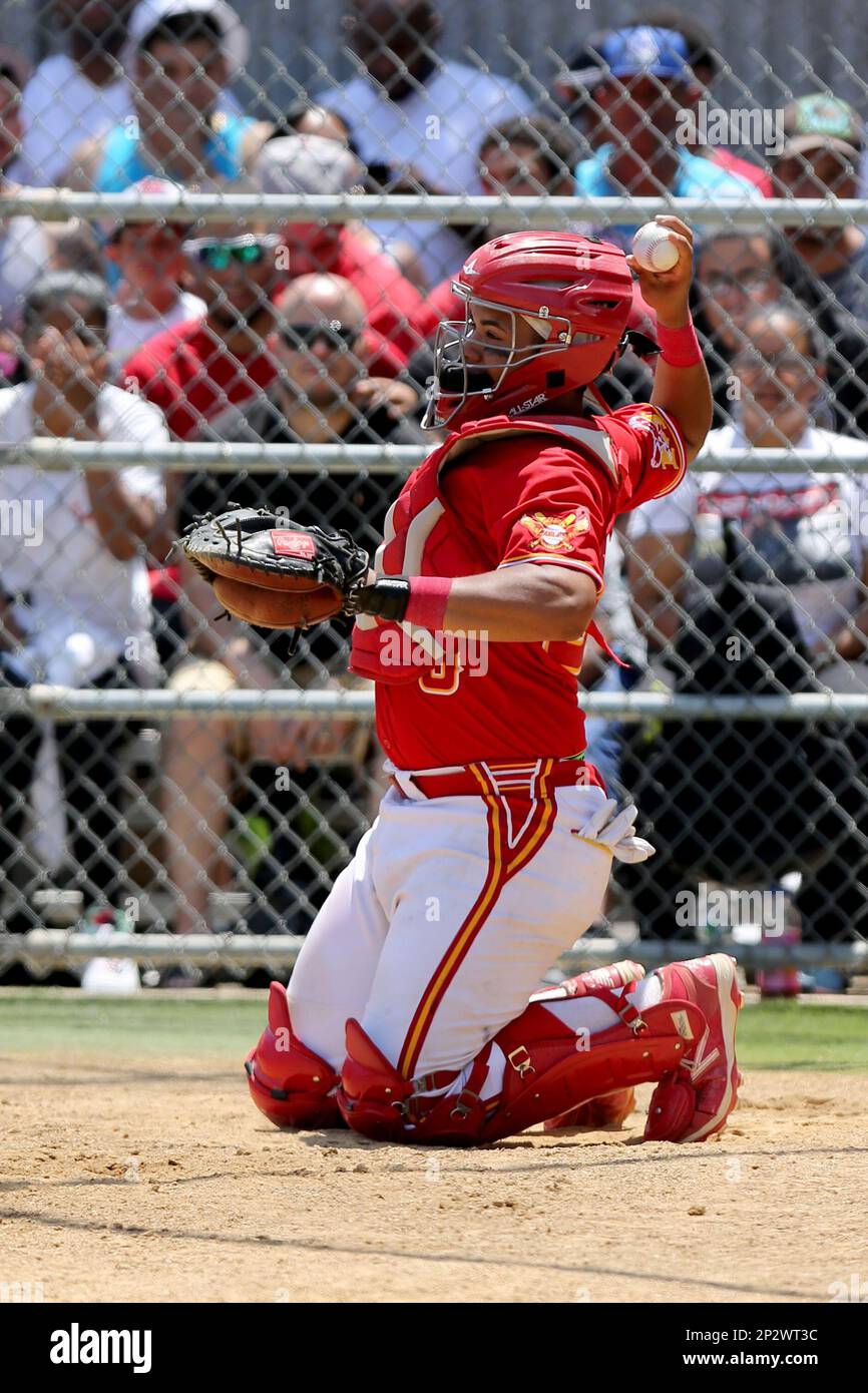James Monroe's Robin Adames #33 is seen against George Washington ...