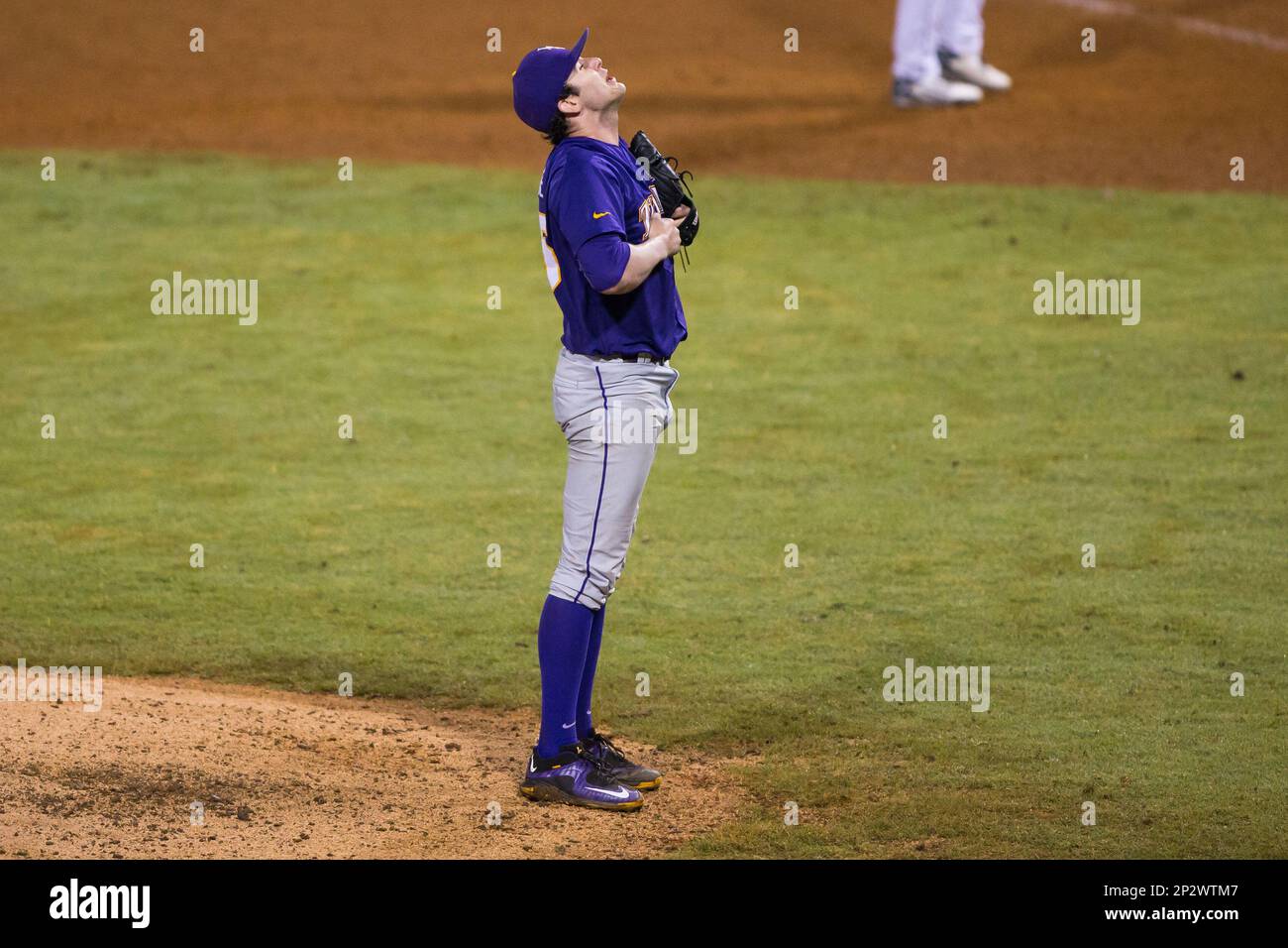 May 30, 2015 - LSU Tigers pitcher Alex Lange (35) is thankful for ...