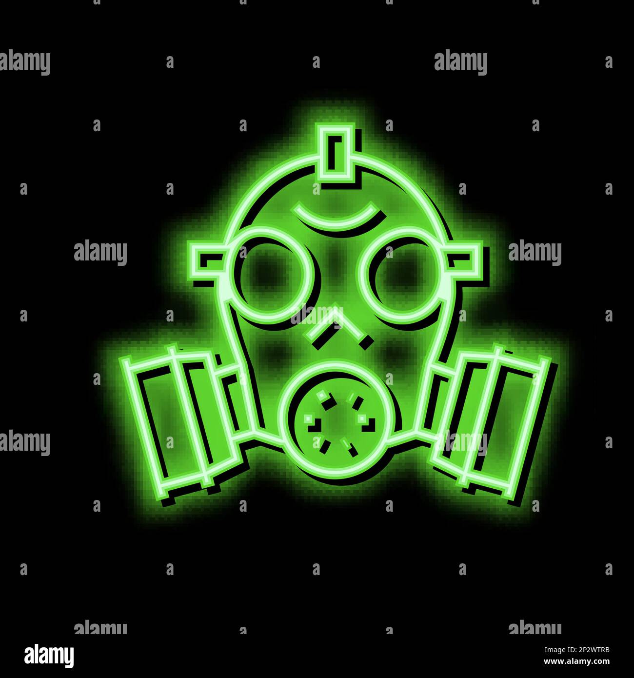 Neon Gas Mask