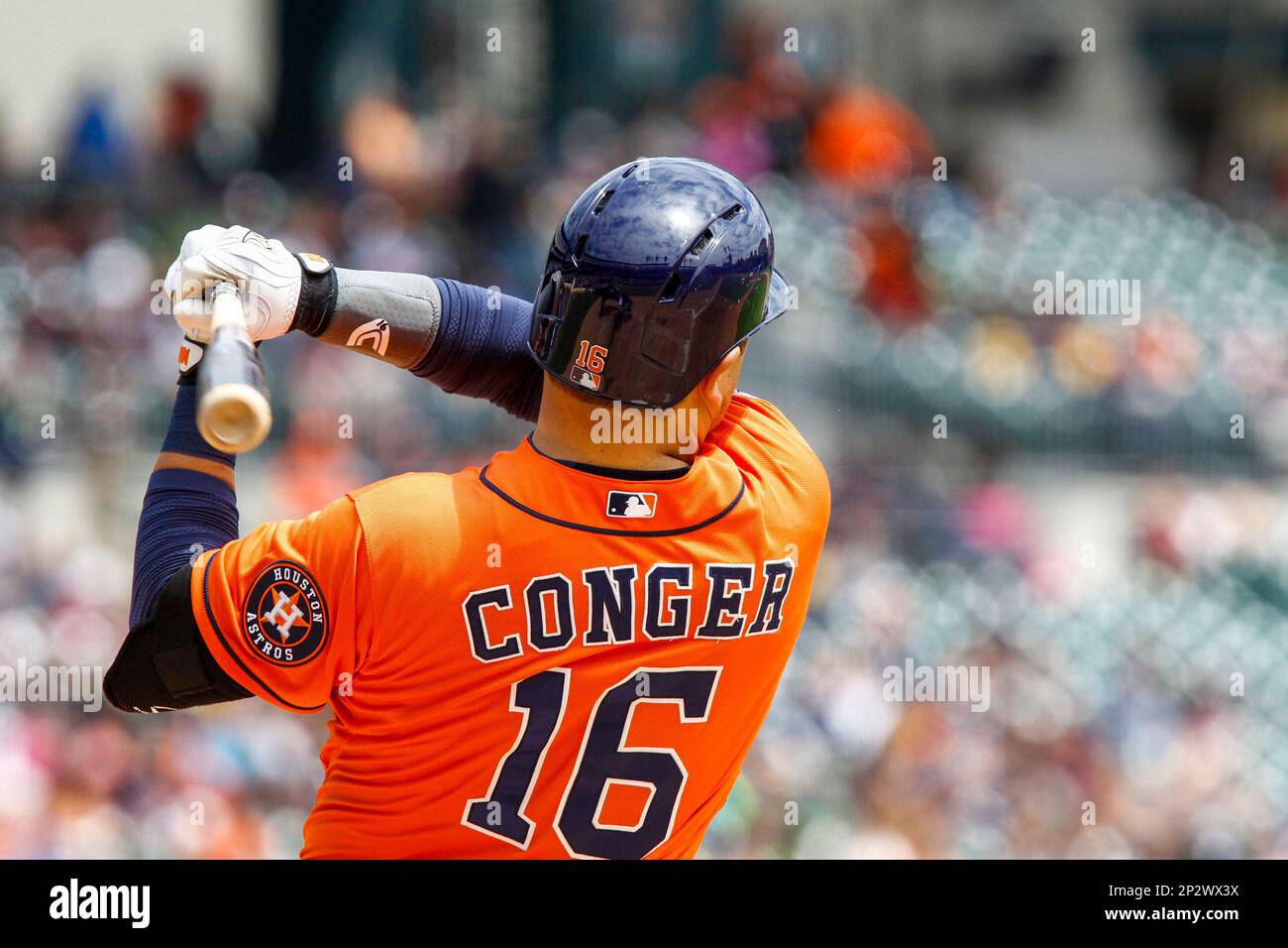 21 MAY 2015: Houston Astros catcher Hank Conger (16) at bat during a ...
