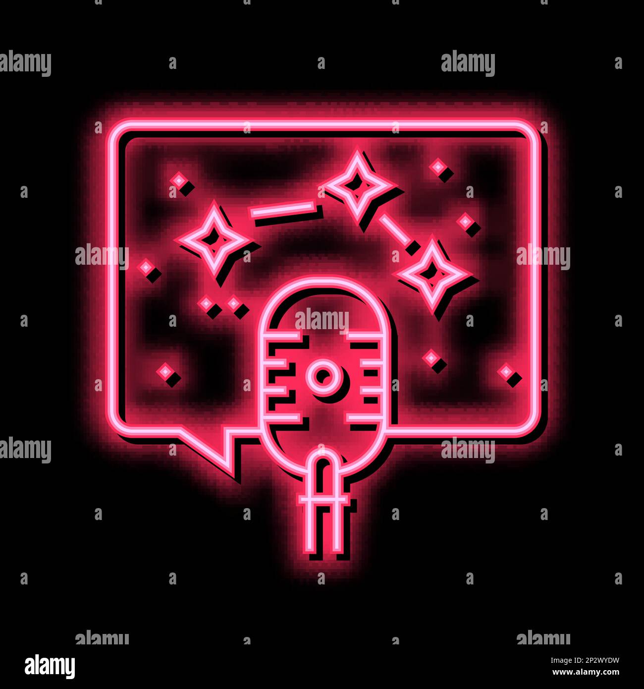 horoscope radio channel neon glow icon illustration Stock Vector Image ...