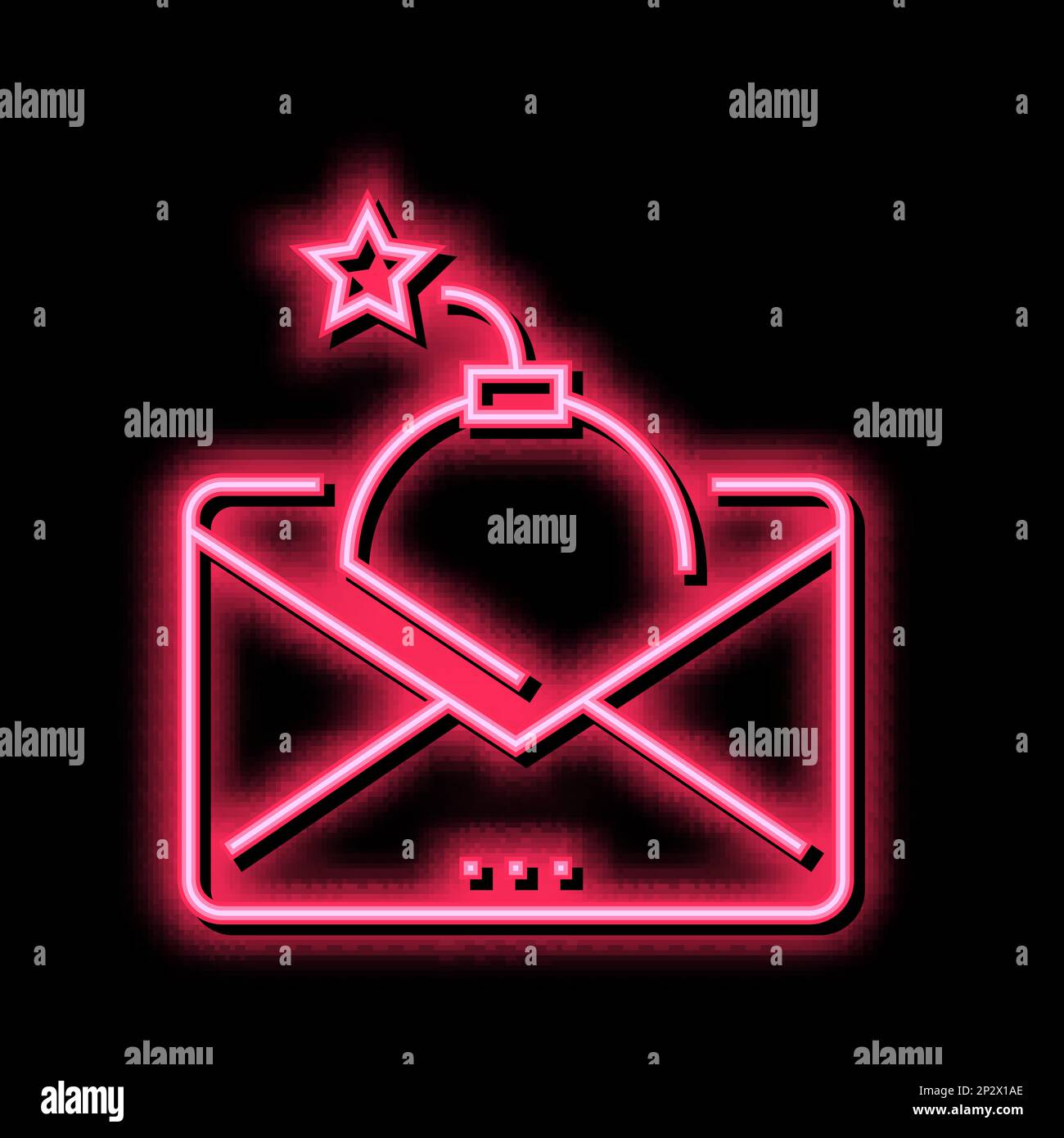 mail with bomb color icon vector illustration Stock Vector Image & Art ...