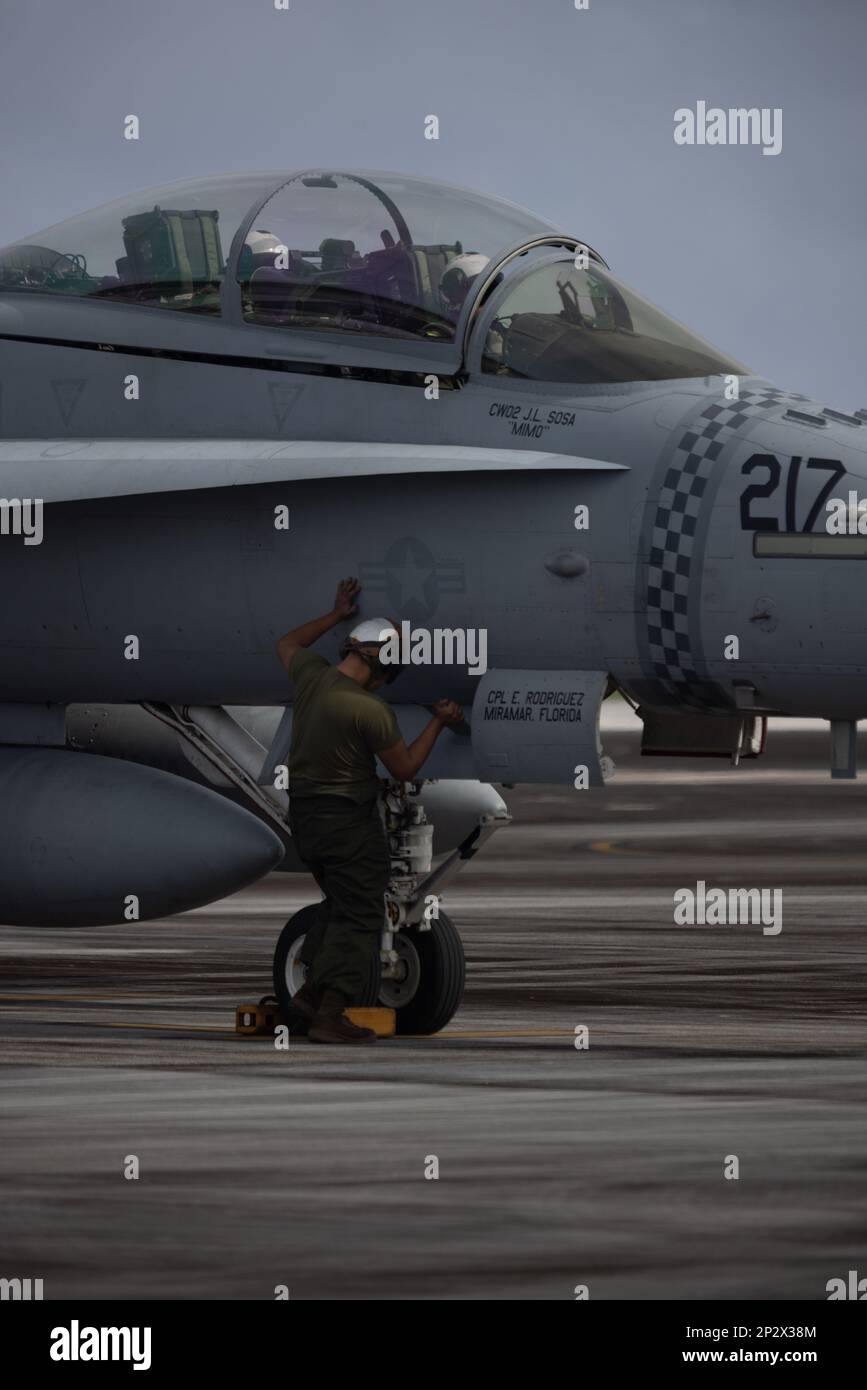 U.S. Marine Corps Lance Cpl. YuXuan Xu, a fixed-wing aircraft mechanic ...
