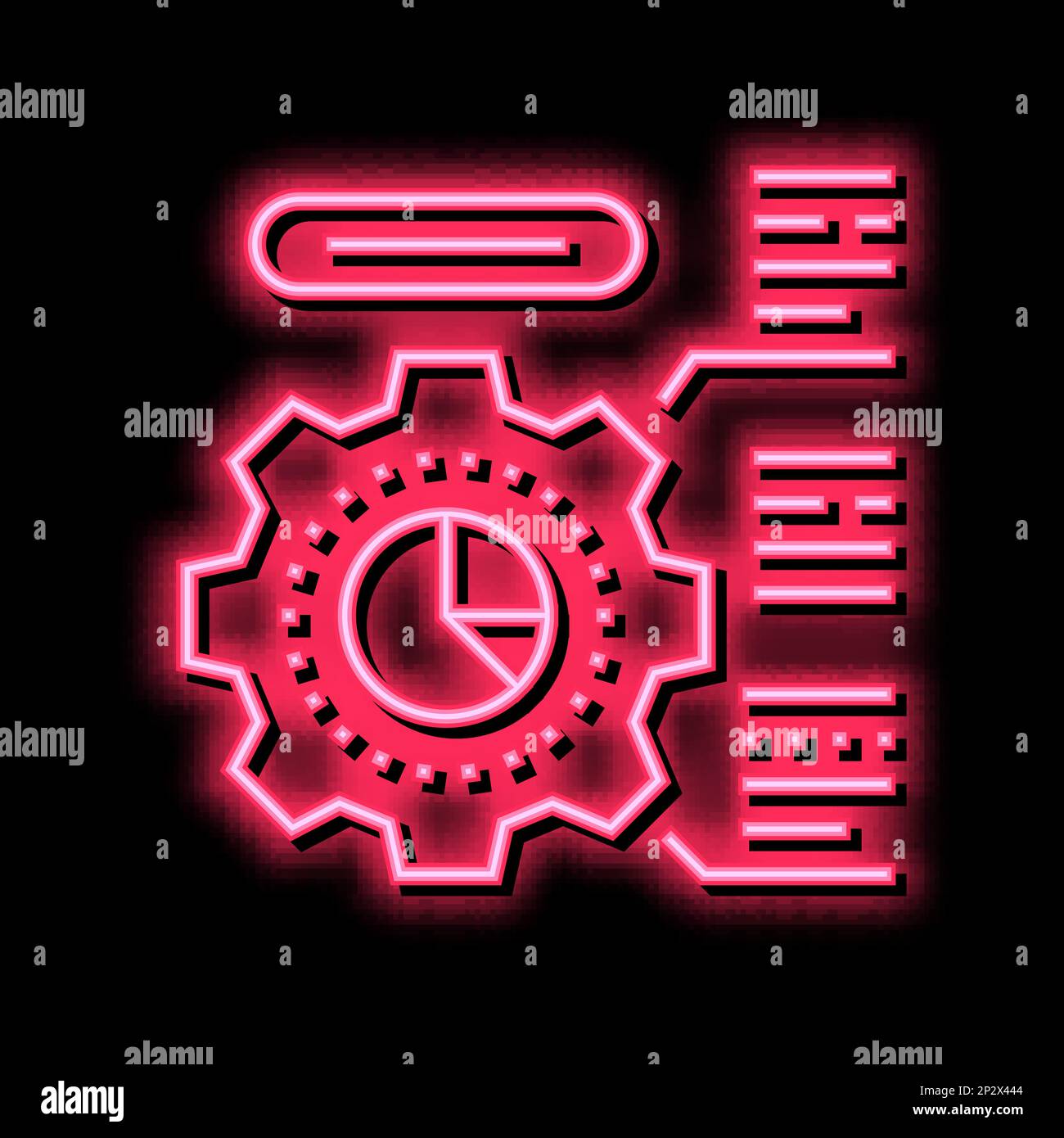 employee working process color icon vector illustration Stock Vector ...