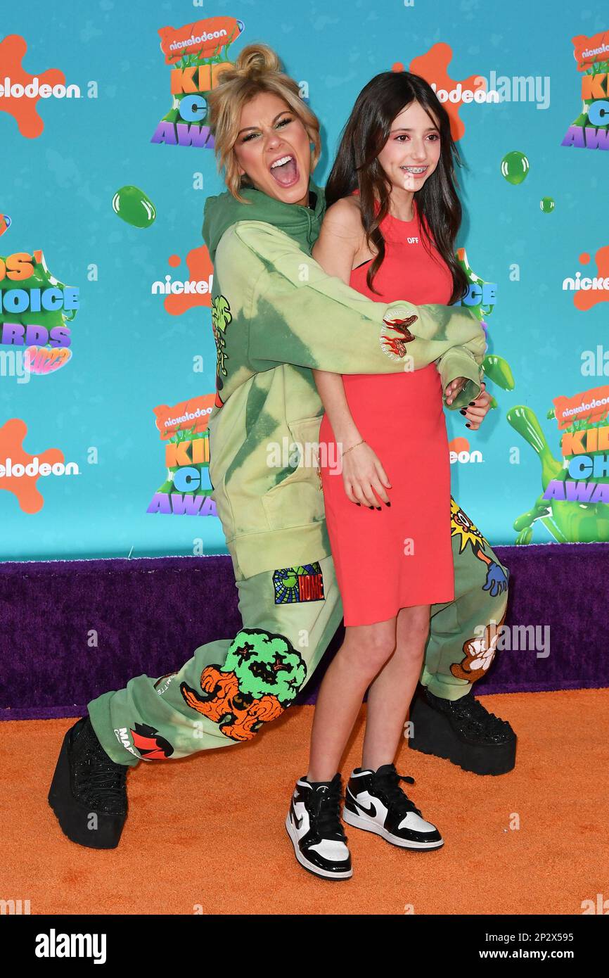Los Angeles, USA. 04th Mar, 2023. Chelsea Lascher and Jax attend the 2023 Nickelodeon Kids ...