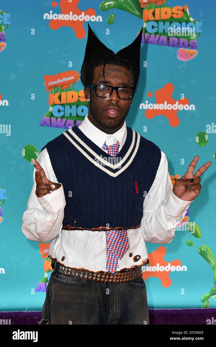 Lil Uzi Vert attends the 2023 Nickelodeon Kids' Choice Awards at ...