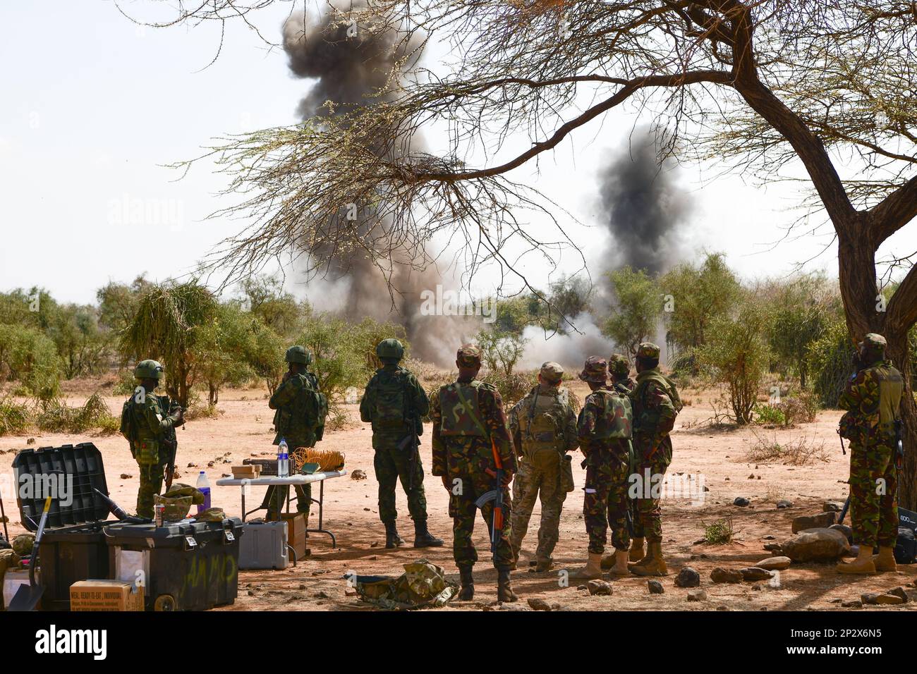 U.S. Army Soldiers assigned to the 720th Explosive Ordnance Disposal ...