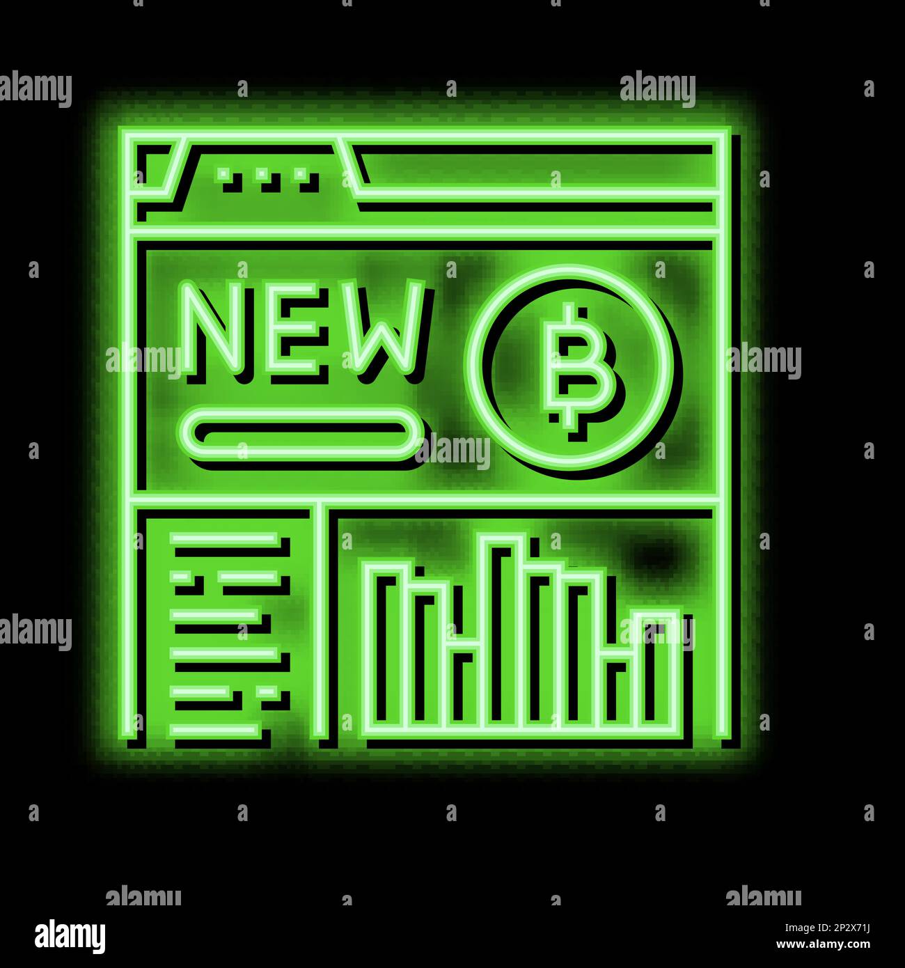 platform ico neon glow icon illustration Stock Vector Image & Art - Alamy