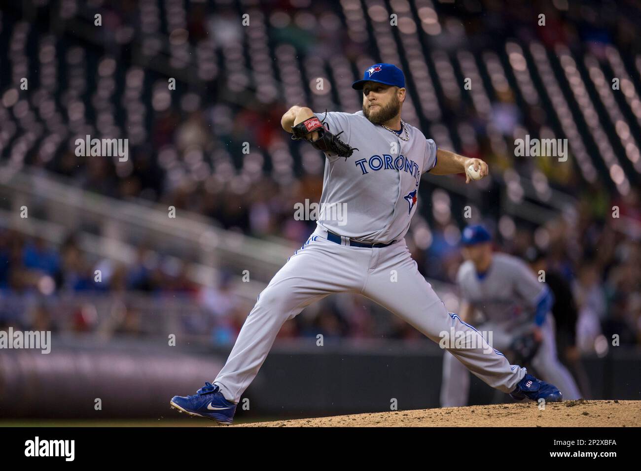 May 29, 2015 Toronto Blue Jays pitcher Mark Buehrle (56) pitching ...