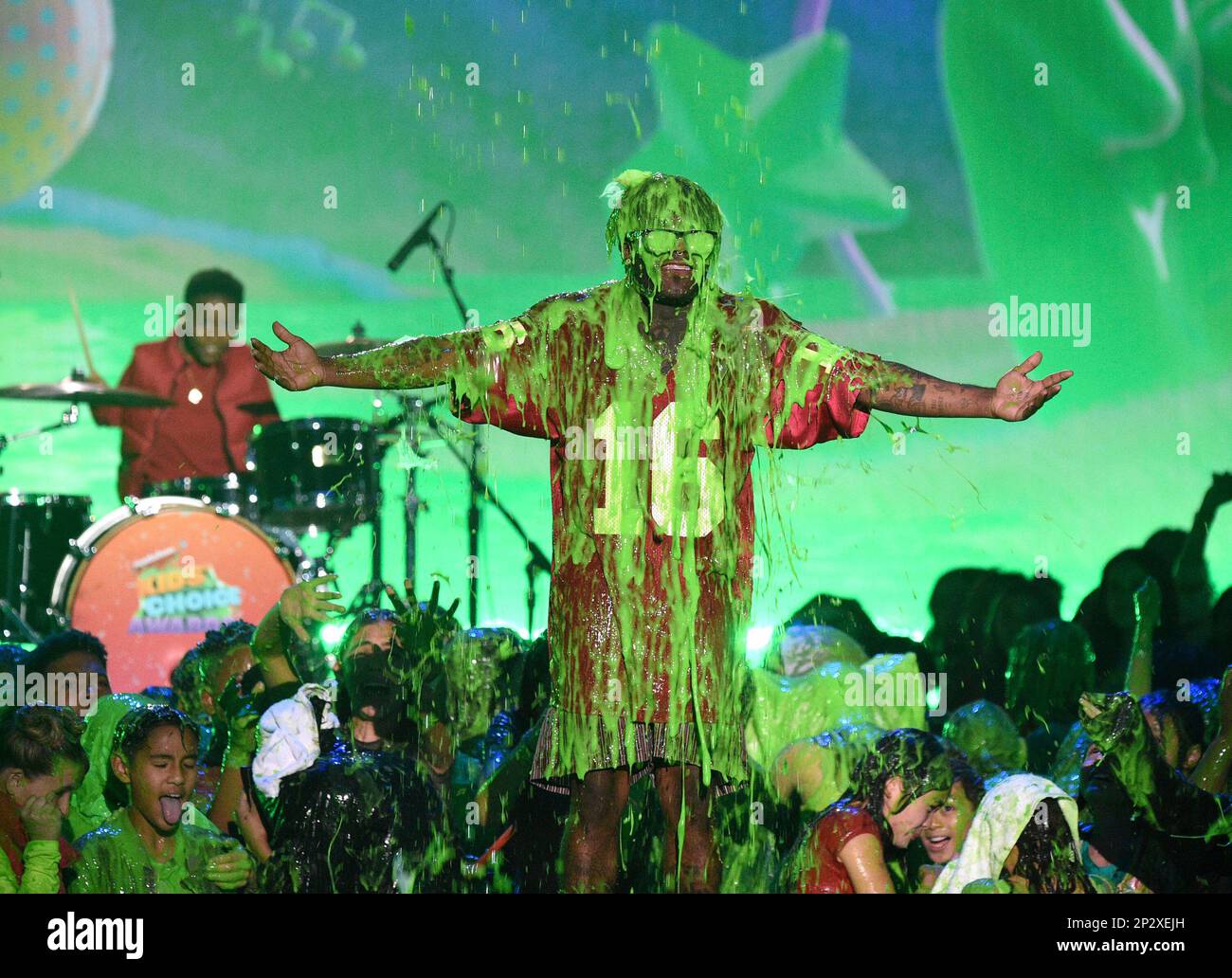 Lil Uzi Vert is slimed at the Nickelodeon Kids' Choice Awards on ...